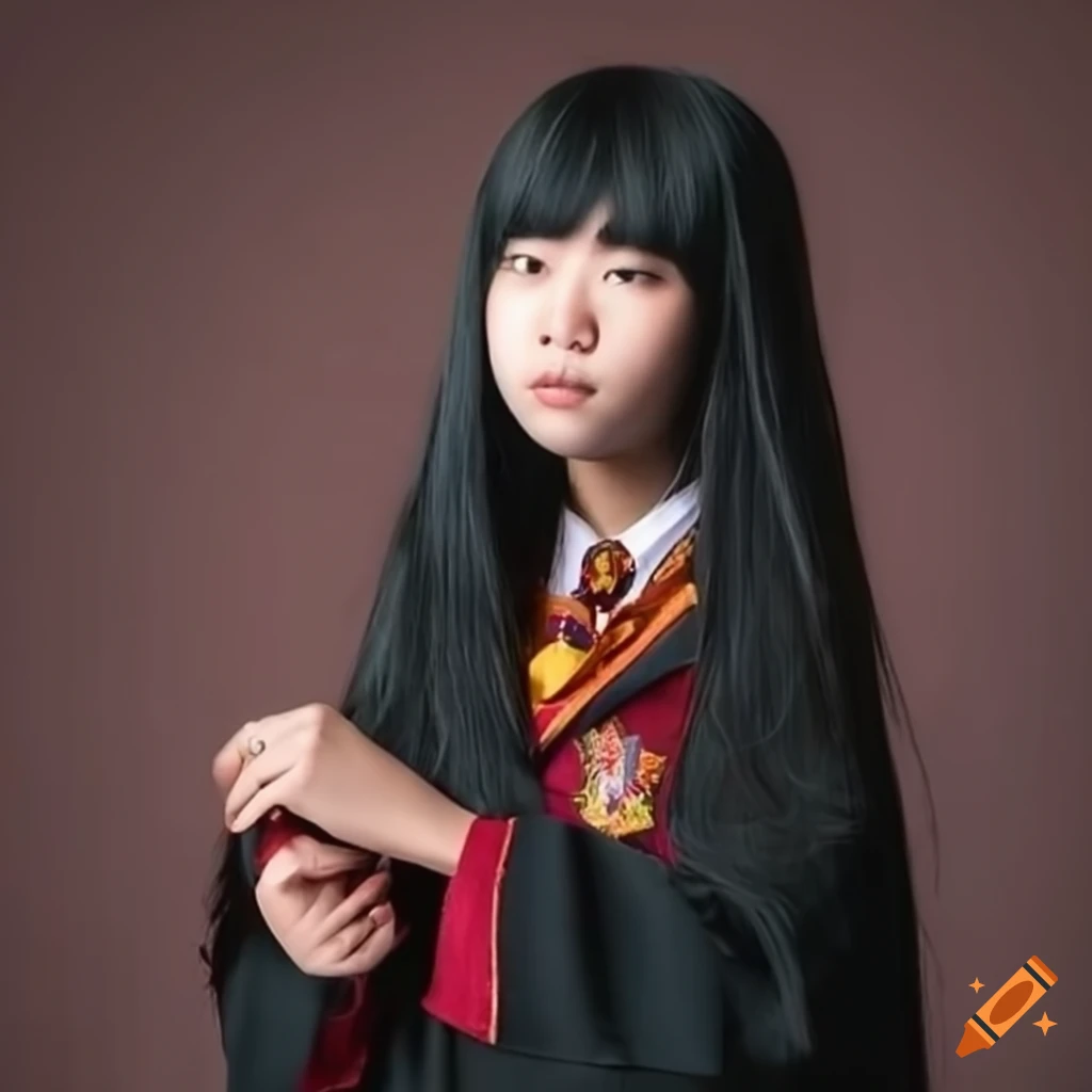 Cosplayer dressed as gryffindor student