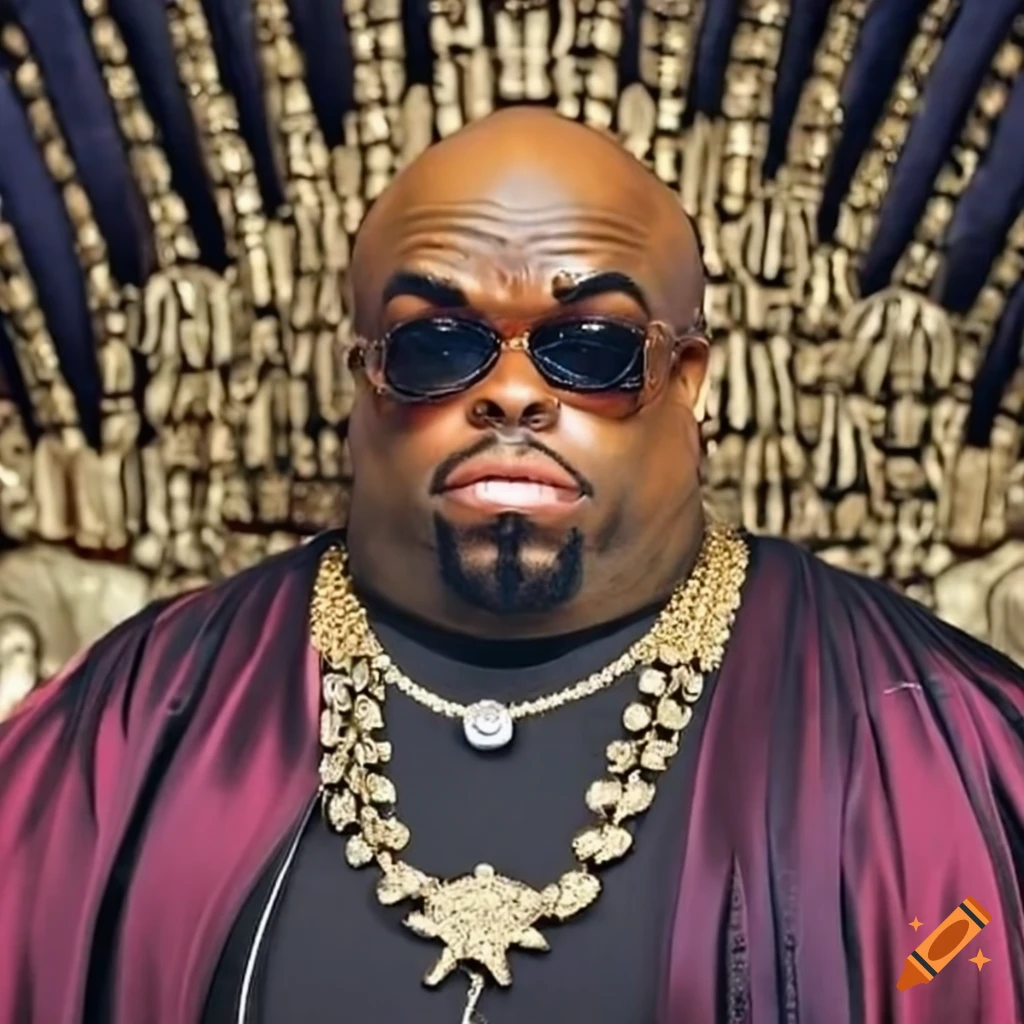 Cee lo green on a throne