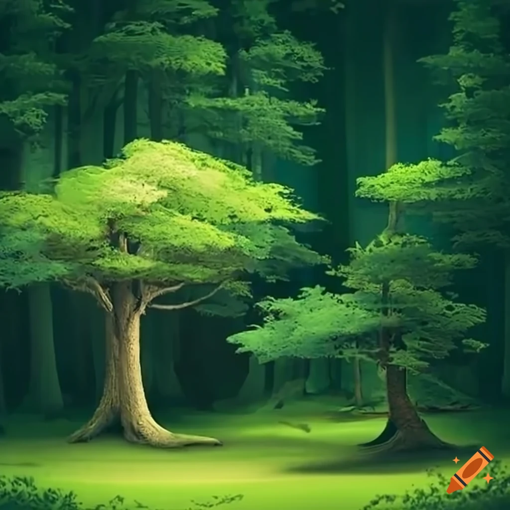 Text art of the word 'script lab' in a forest