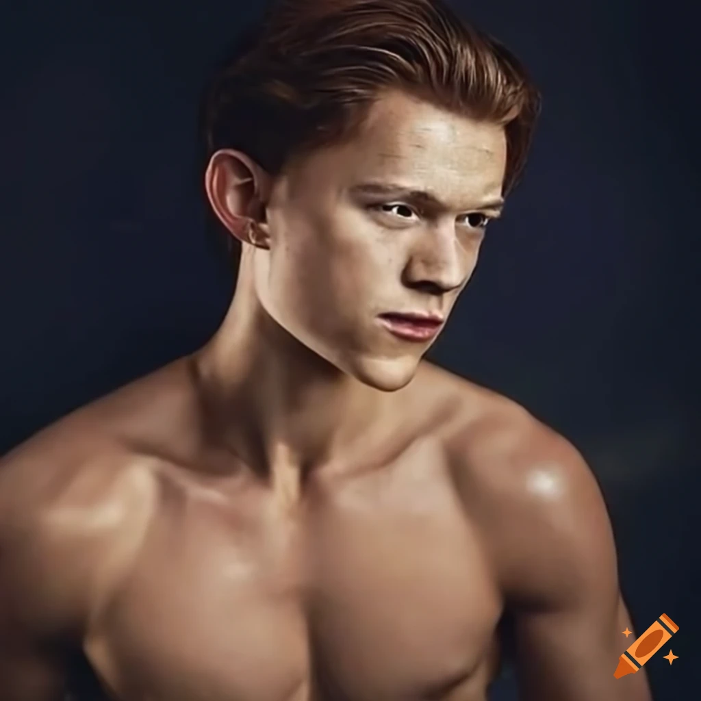 Tom holland showing his workout intensity on Craiyon