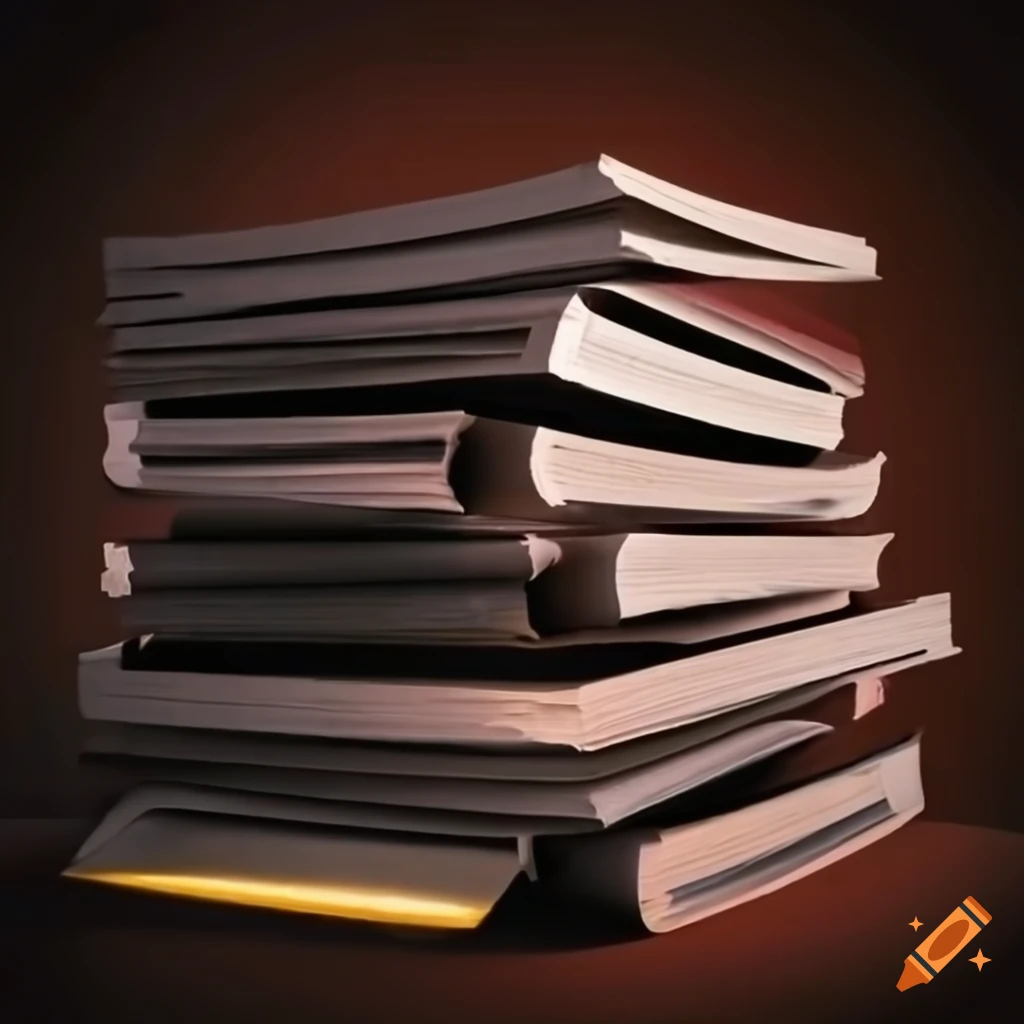 Stack of files for business organization