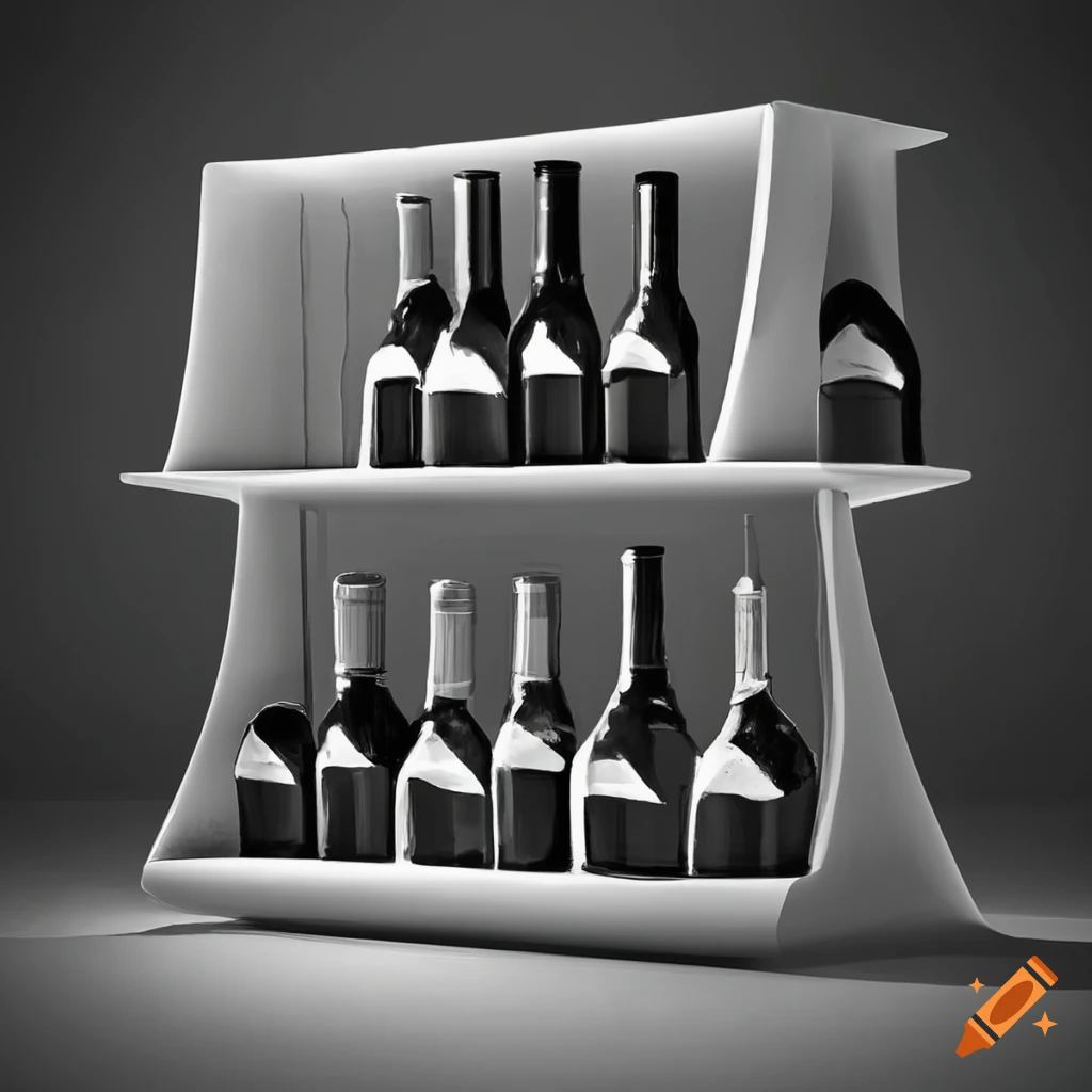 Sketch of an innovative bottle display