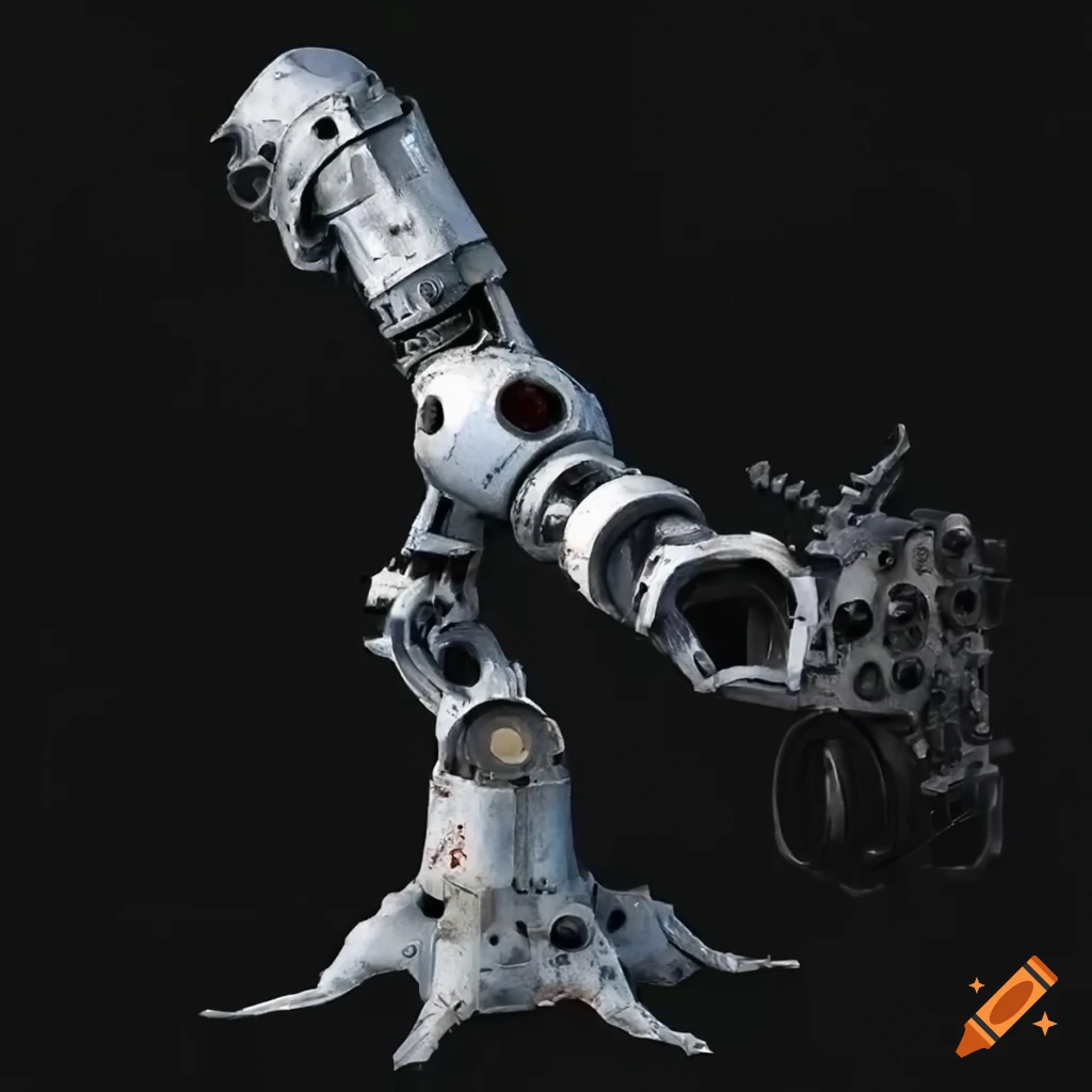 Image of a damaged robot arm