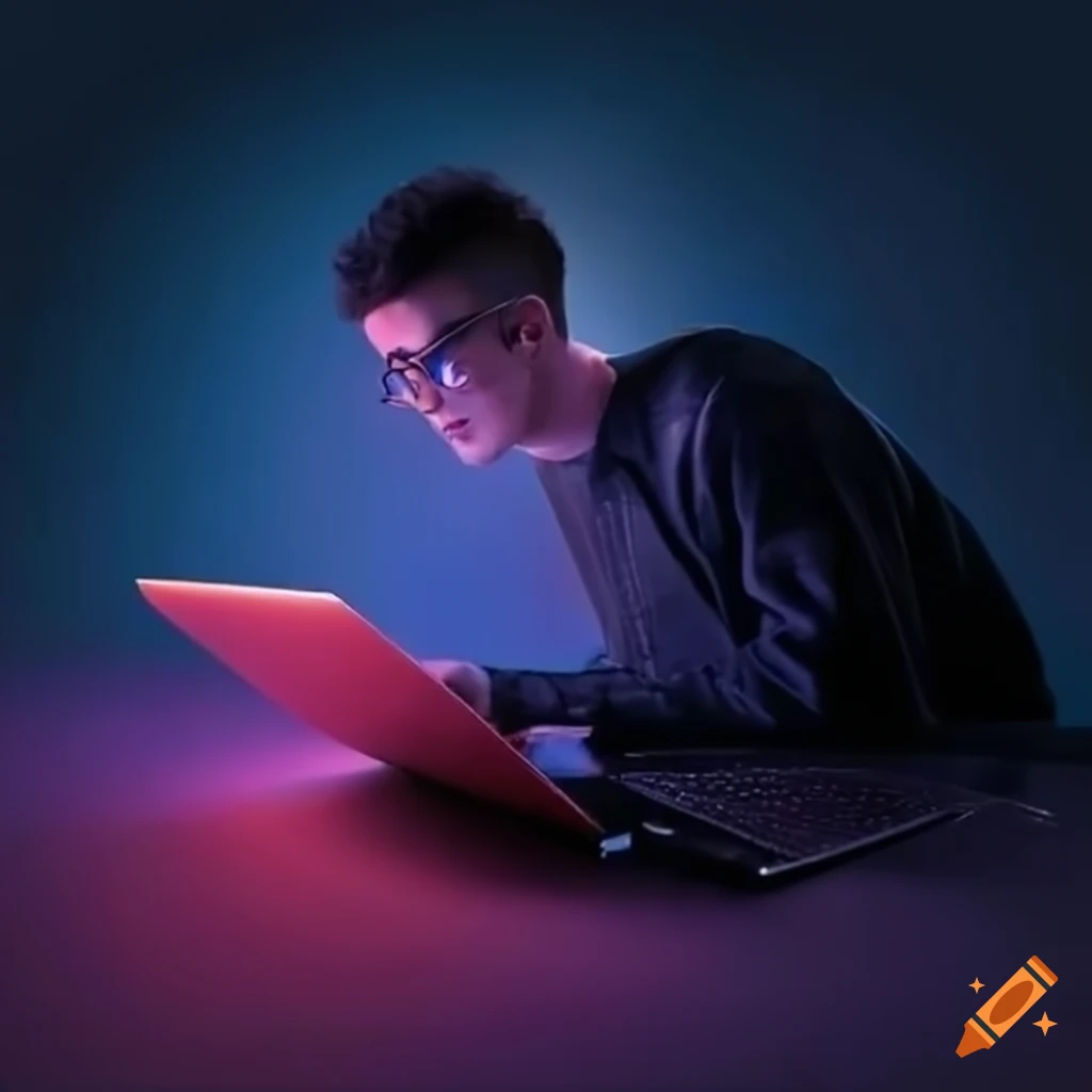 Image of a person coding on a laptop