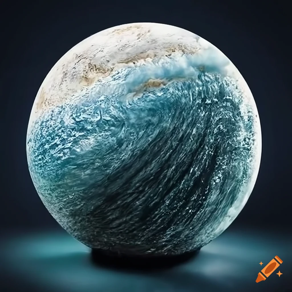 Spherical ball in rough ocean waves