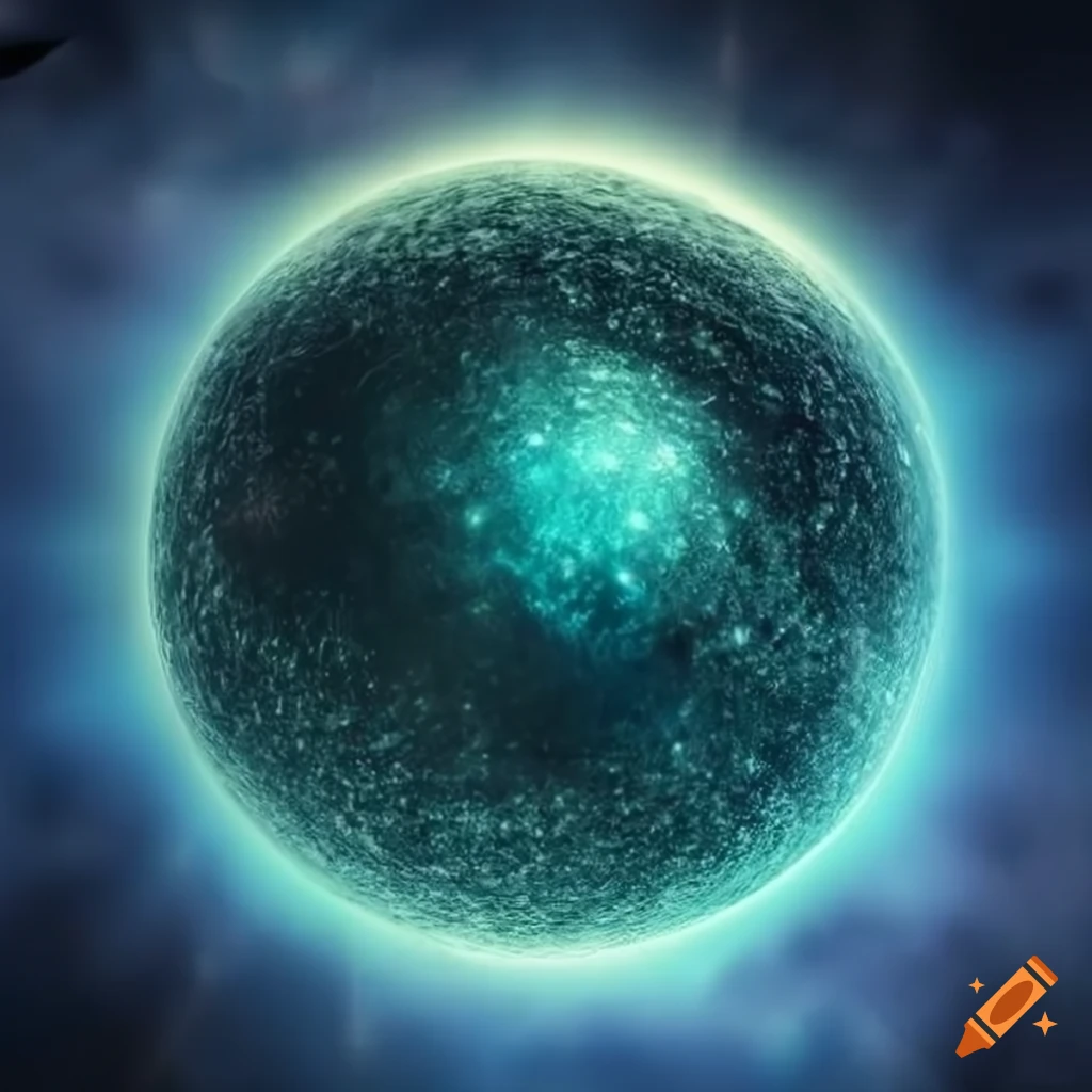 Texture of a glowing magical sphere