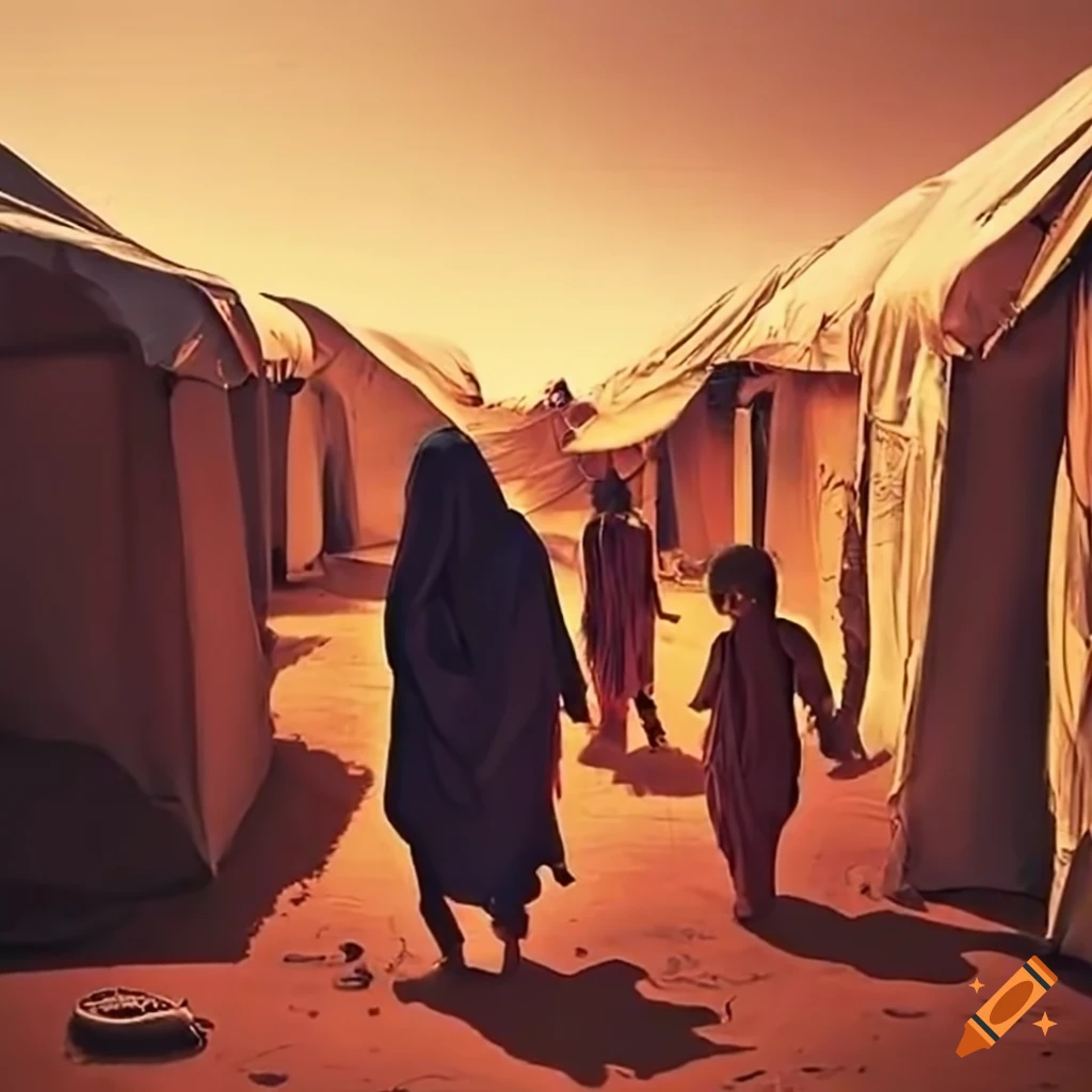 Image of a humanitarian camp