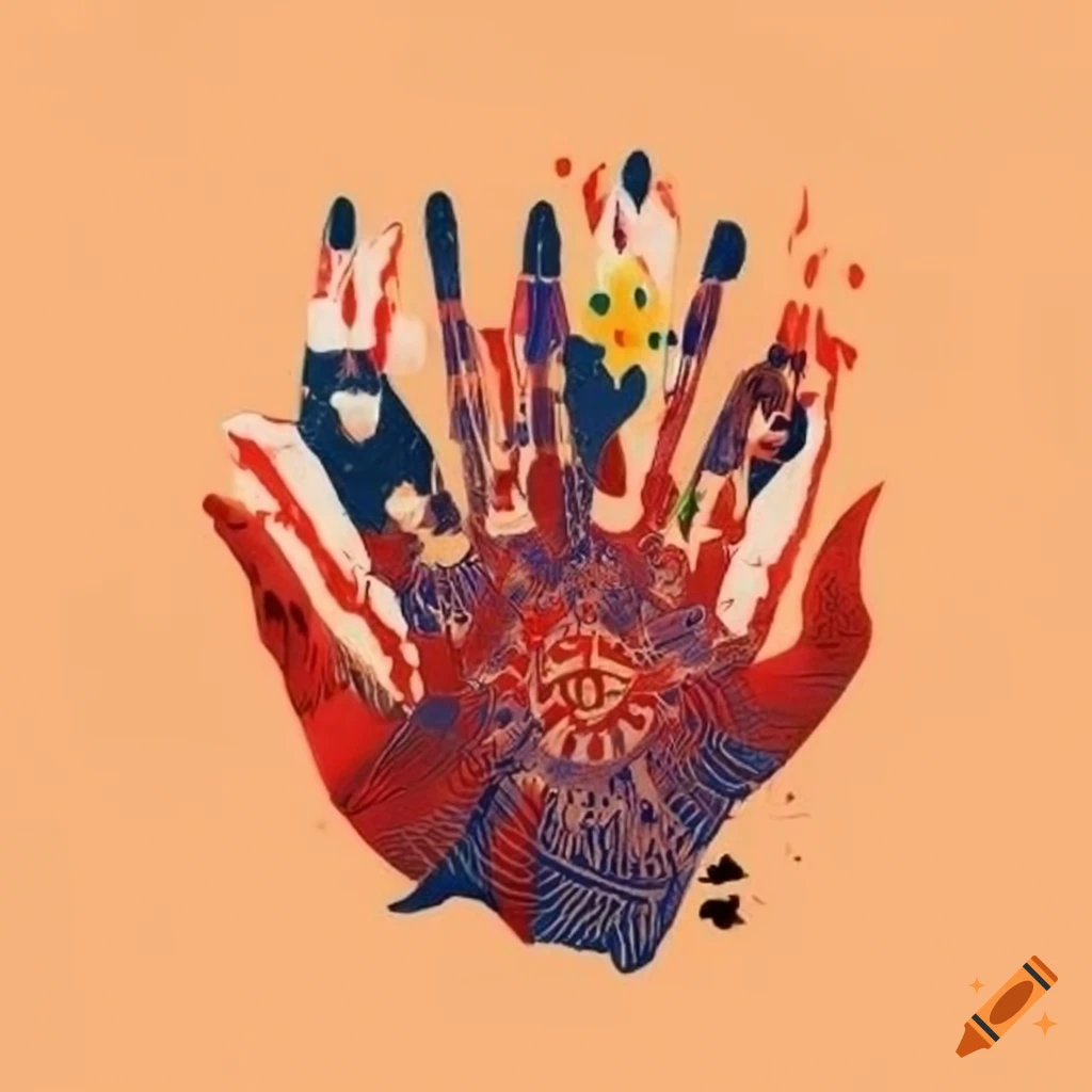 Poster showcasing support for indigenous groups on Craiyon