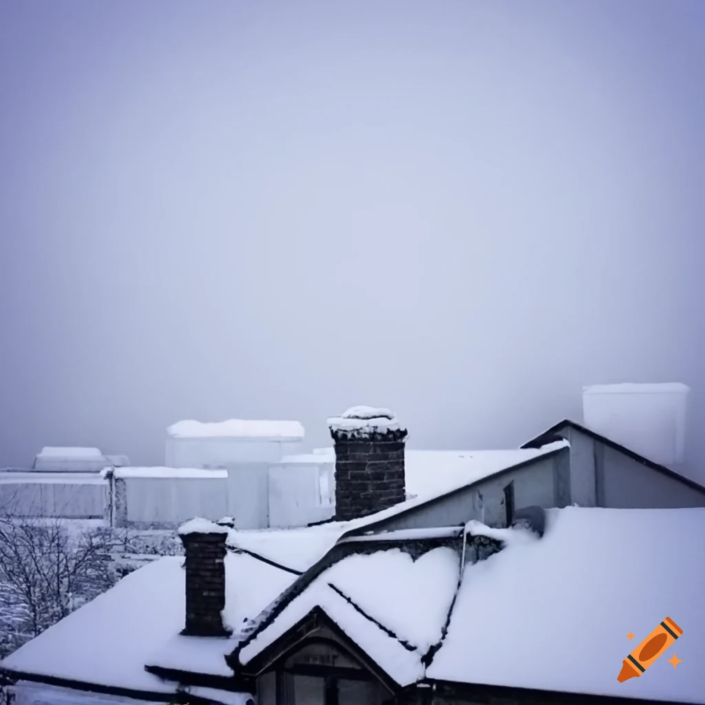 Snowy rooftops