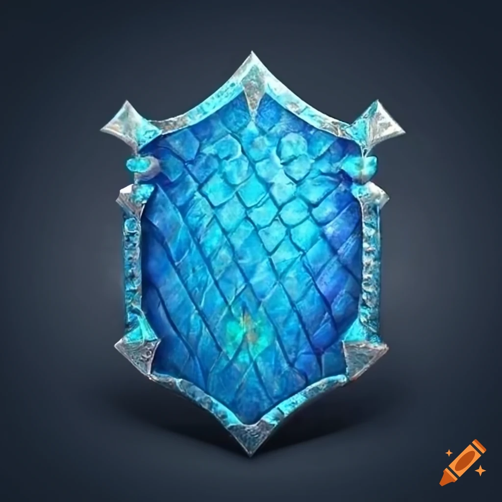 Blue dragon scales shield artifact