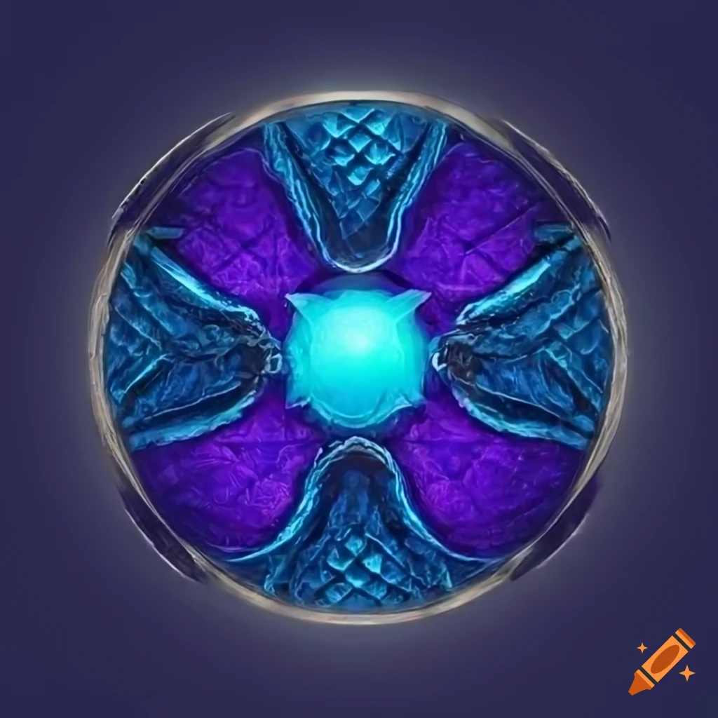 Blue dragon scales shield artifact