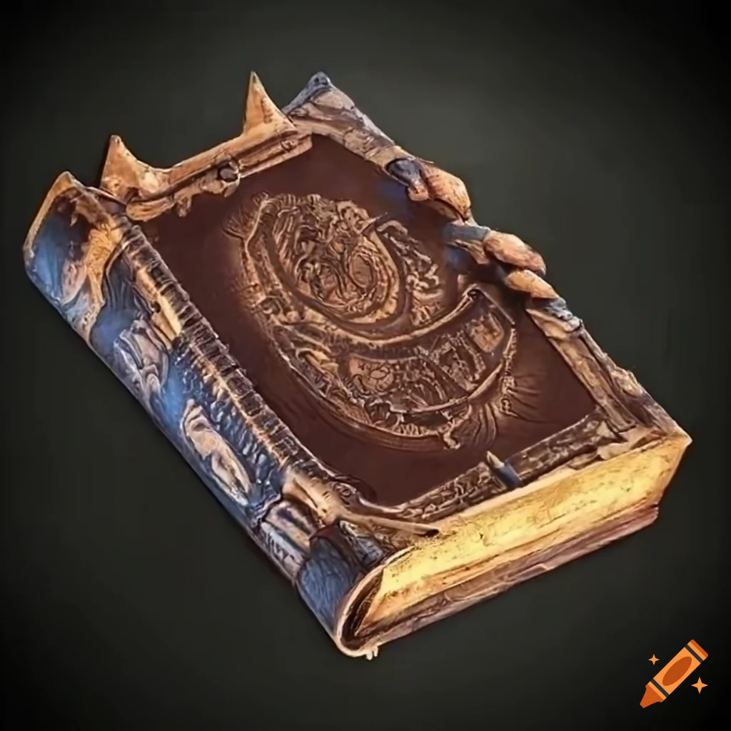 Image of a mythical open book artifact