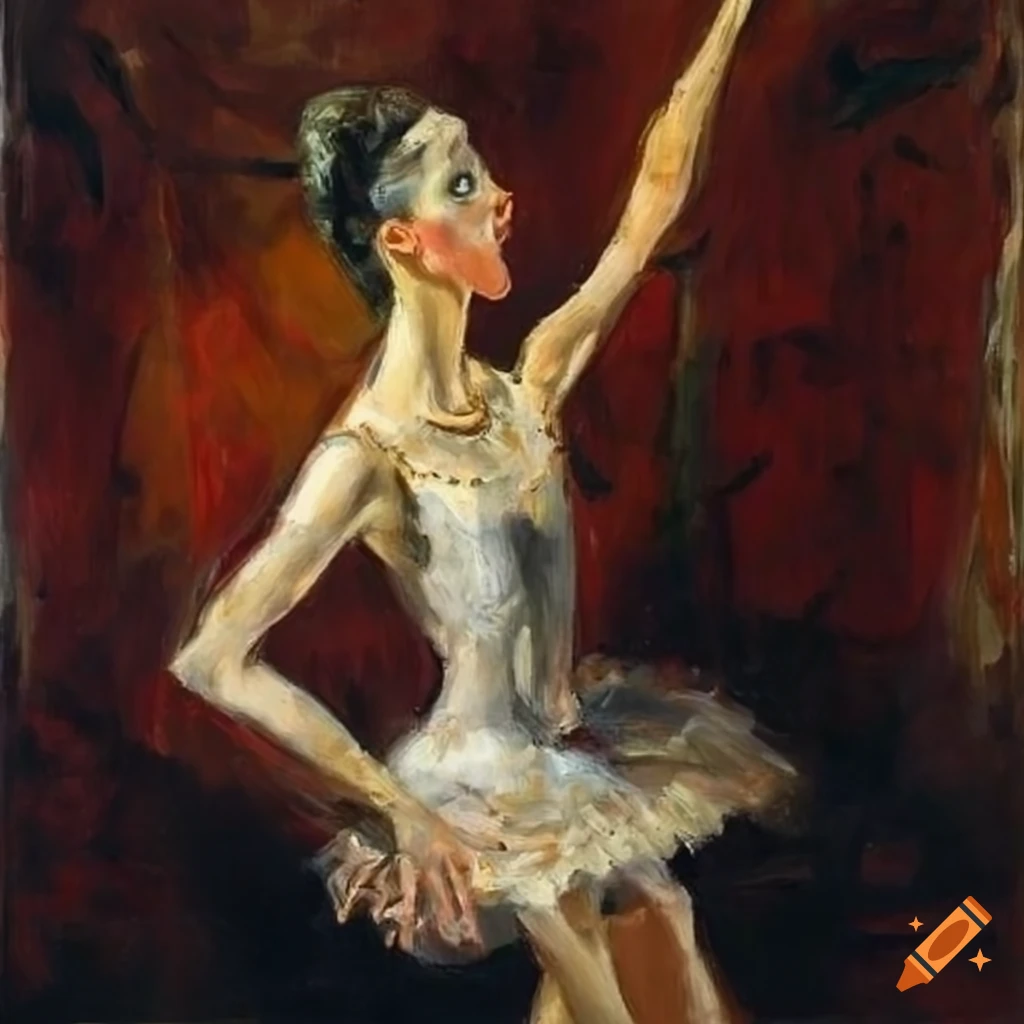 Ballet dancers in the style of Chaim Soutine on Craiyon