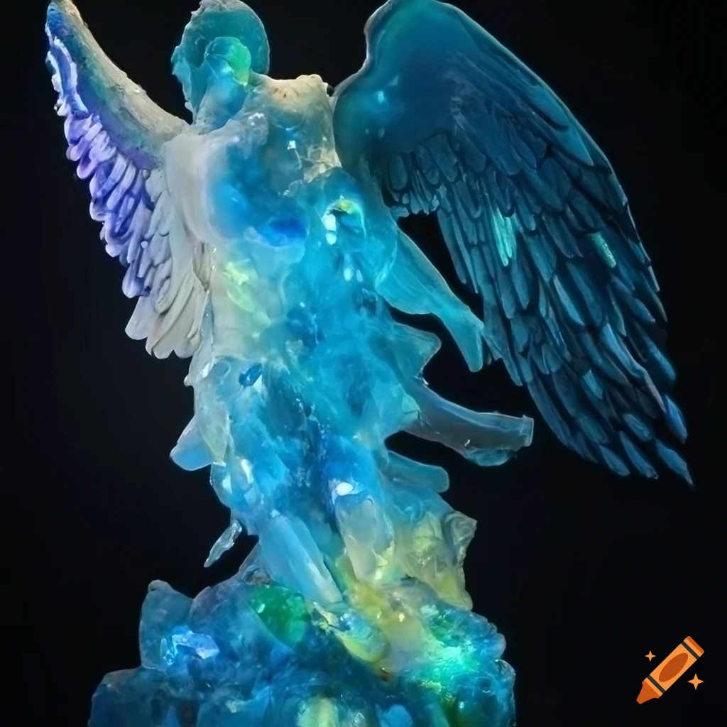 Sculpture with intricate details and vibrant colors