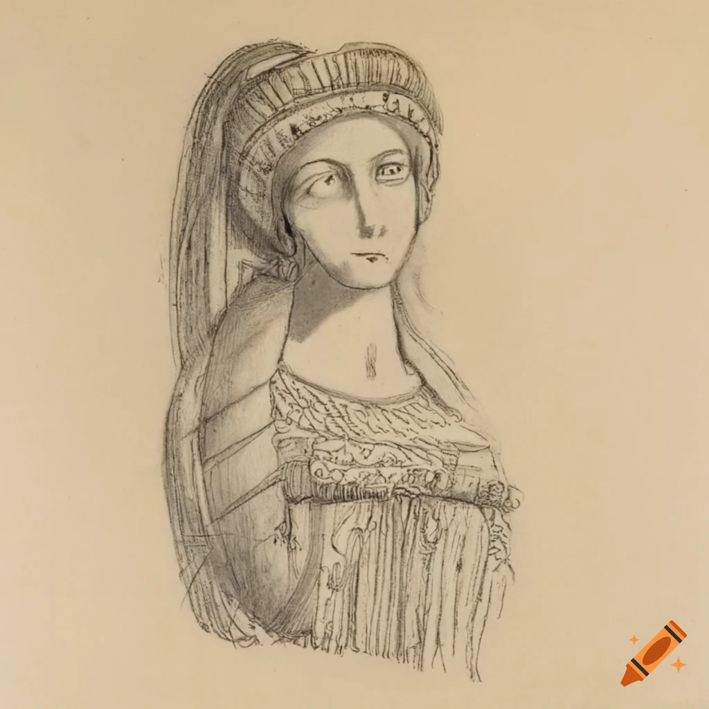Ancient sketch of a benevolent empress