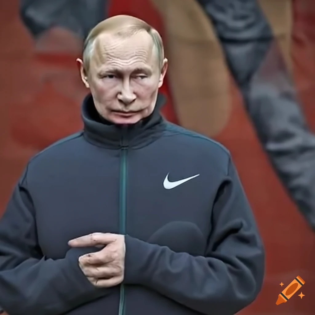 Putin wearing nike tech fleece