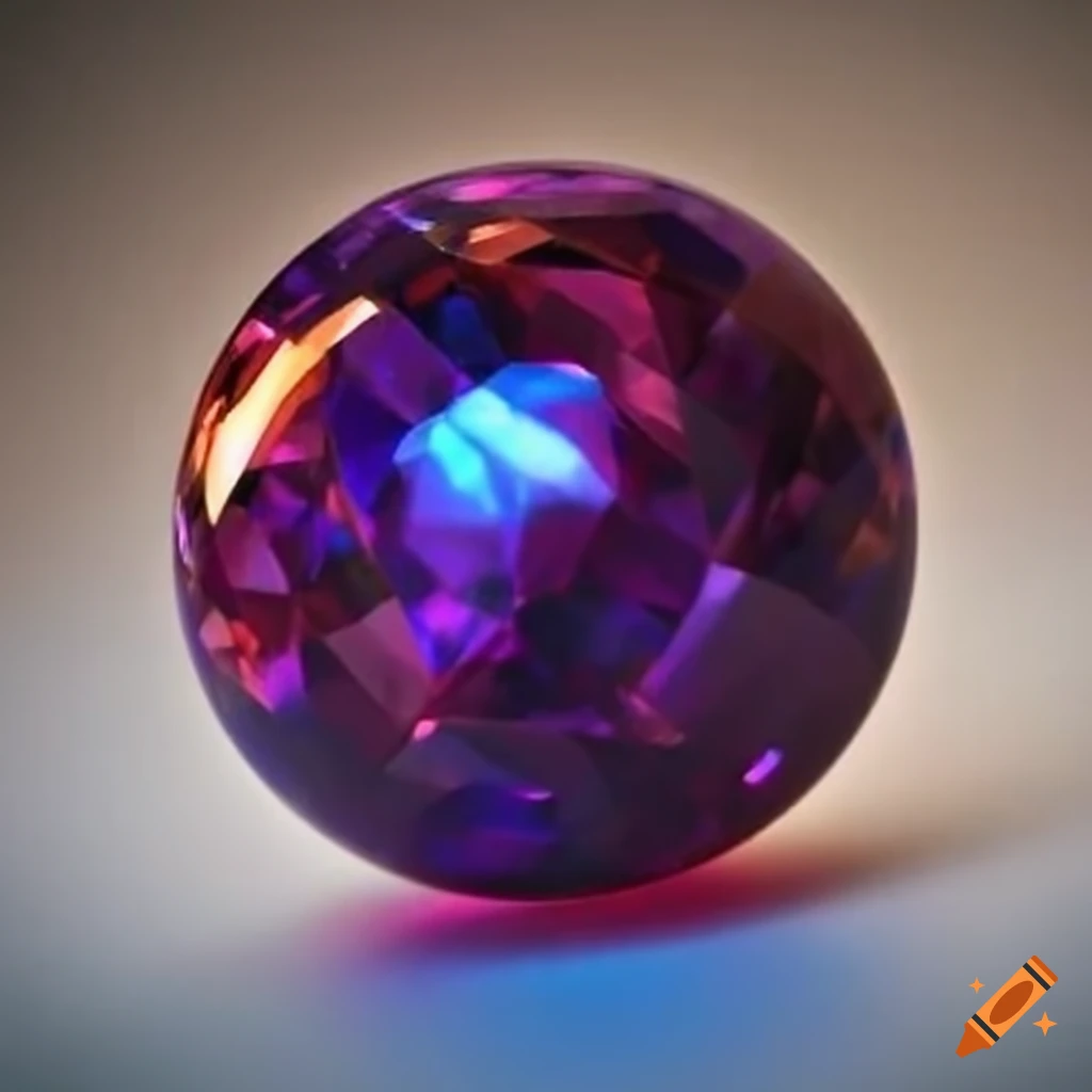 Spherical jewel gemstone