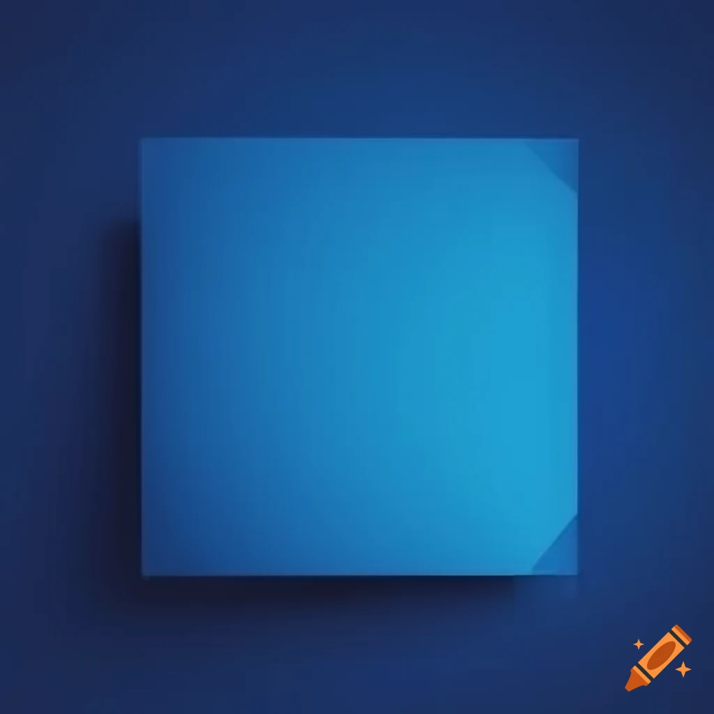 Customizable blue square template for image editing on Craiyon