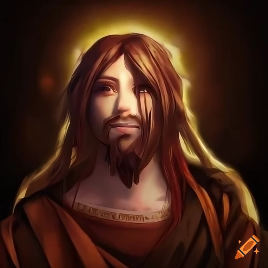 Cosplay of a steampunk-style anime jesus