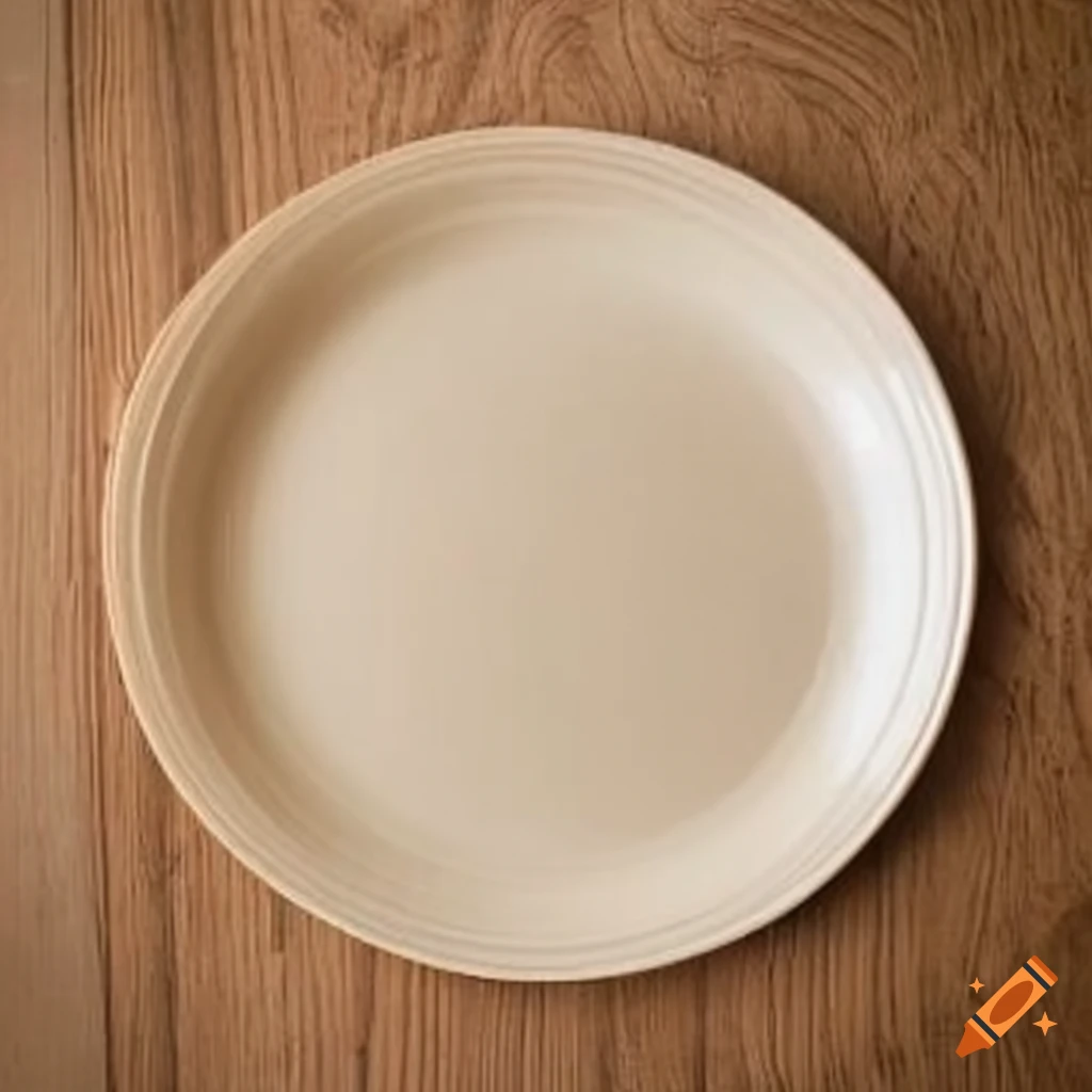 Biodegradable 6 inch round plates made from sugarcane fiber