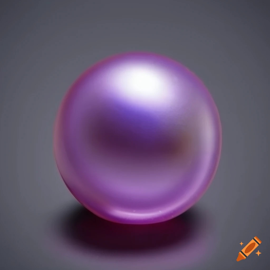 Violet polished pearl on dark background on Craiyon