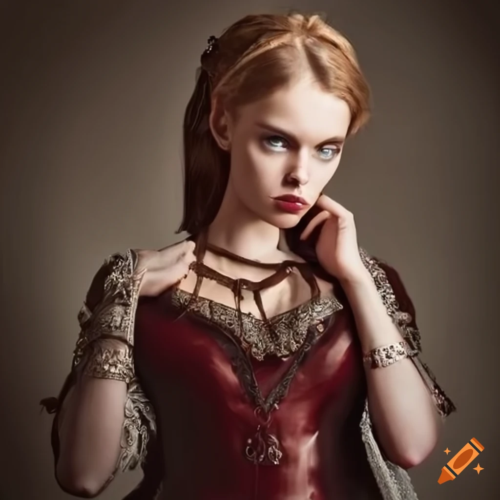 Medieval-style depiction of a woman