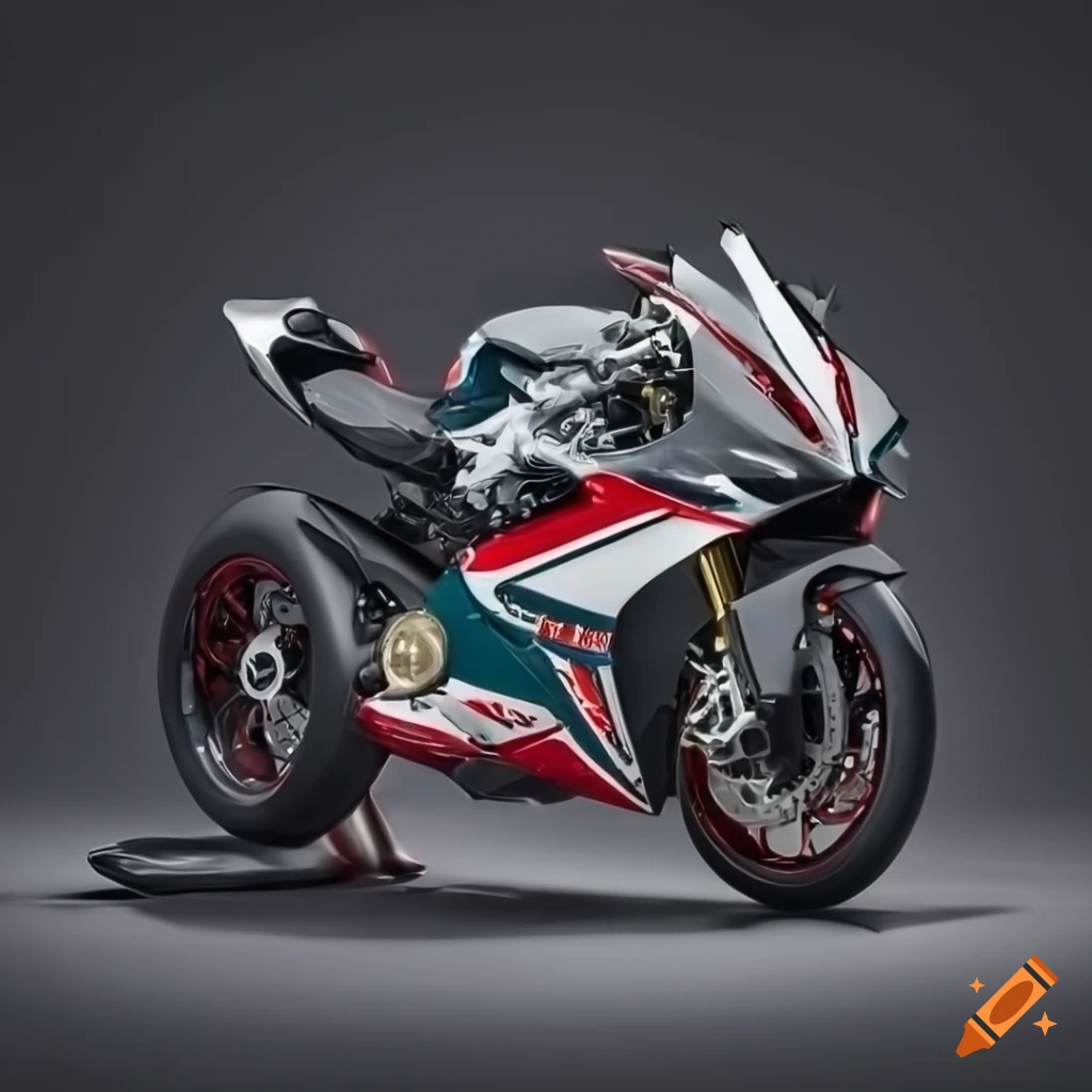 Photo of a Ducati Panigale V4 Corse 2019 in Nardo Grey on Craiyon