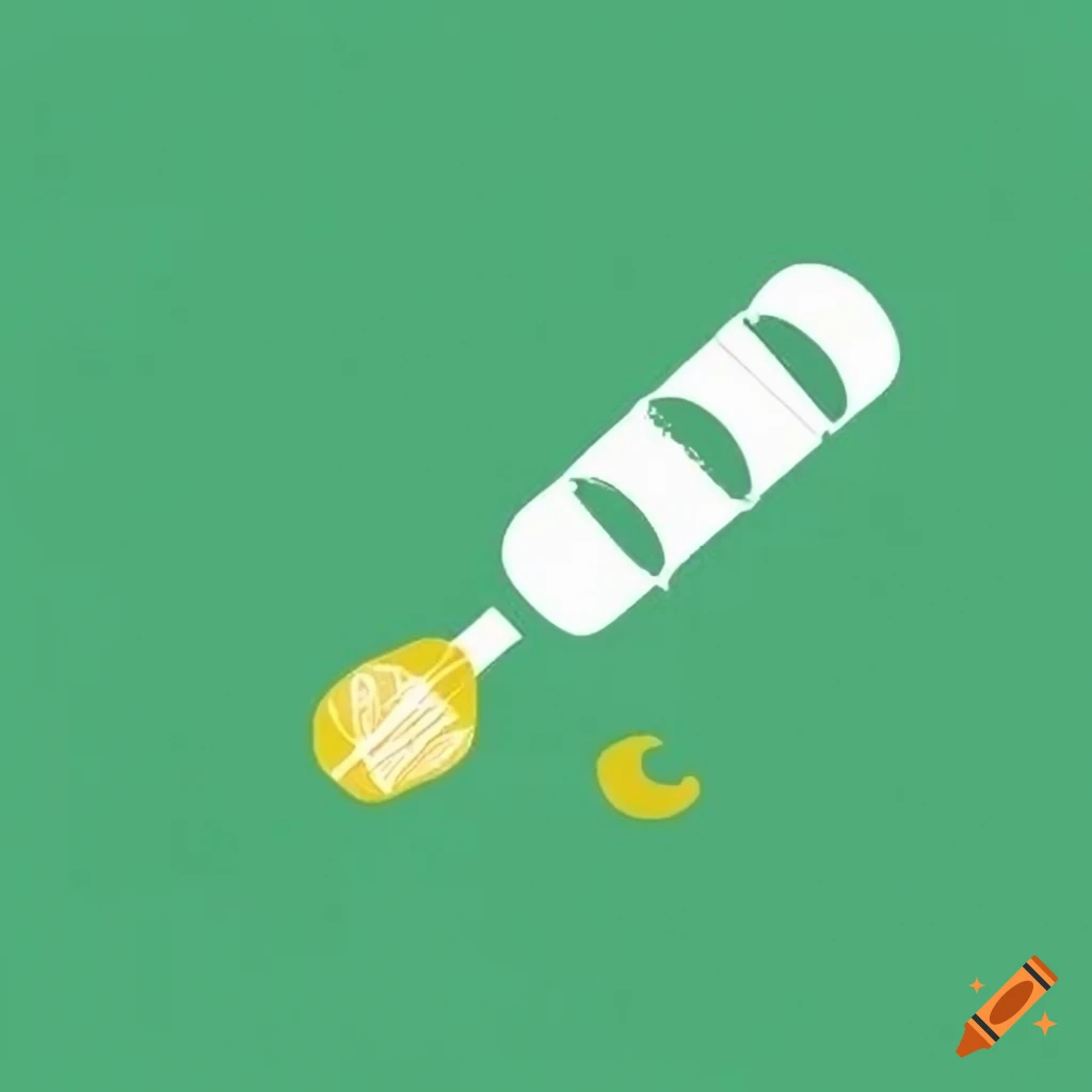 Simple green logo for plastic pollution campaign