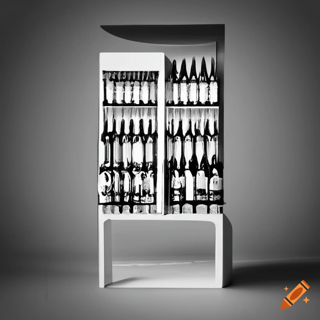 Sketch of a creative bottle display