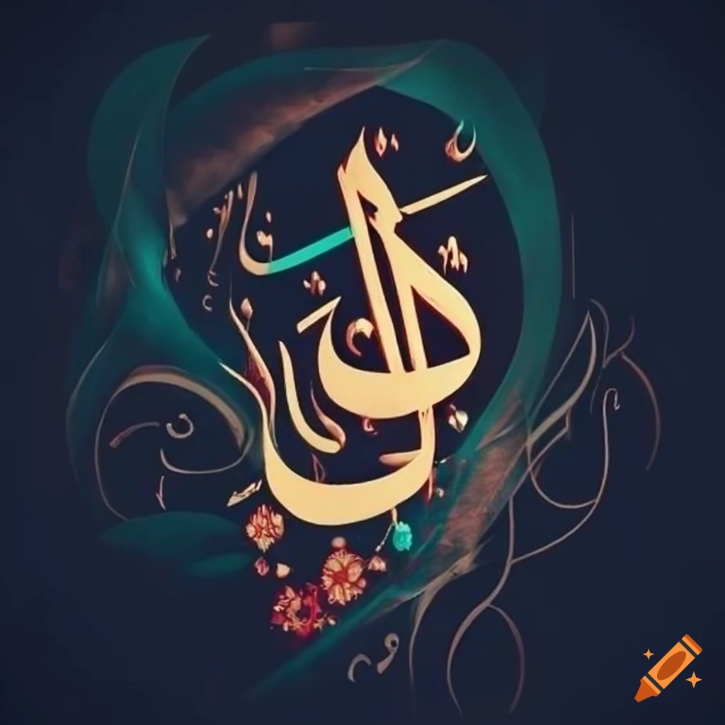 Arabic calligraphy of the name amel