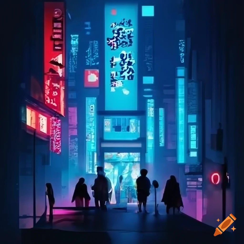 Poster design for a tech company in tokyo