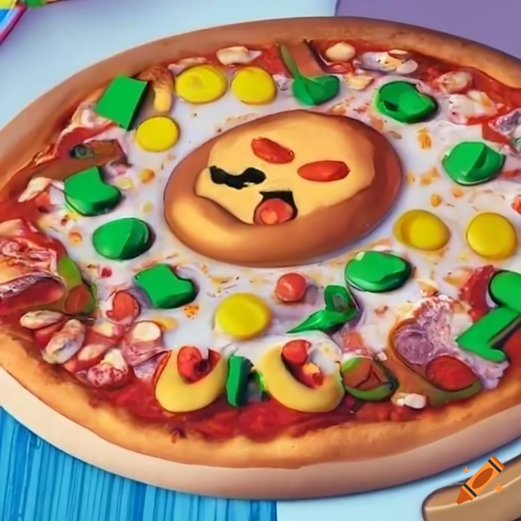 Super mario making pizza on Craiyon