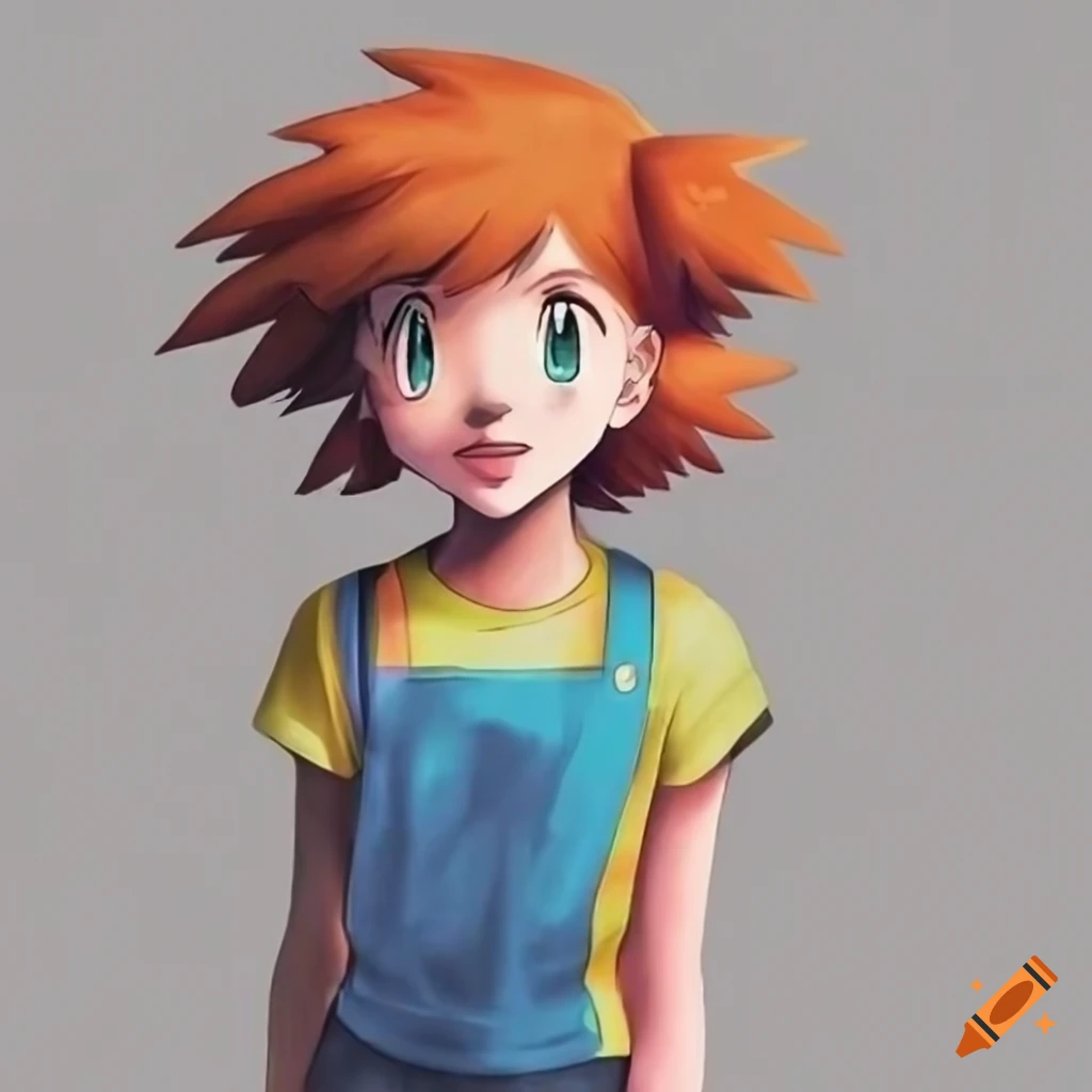 Realistic depiction of misty from pokemon
