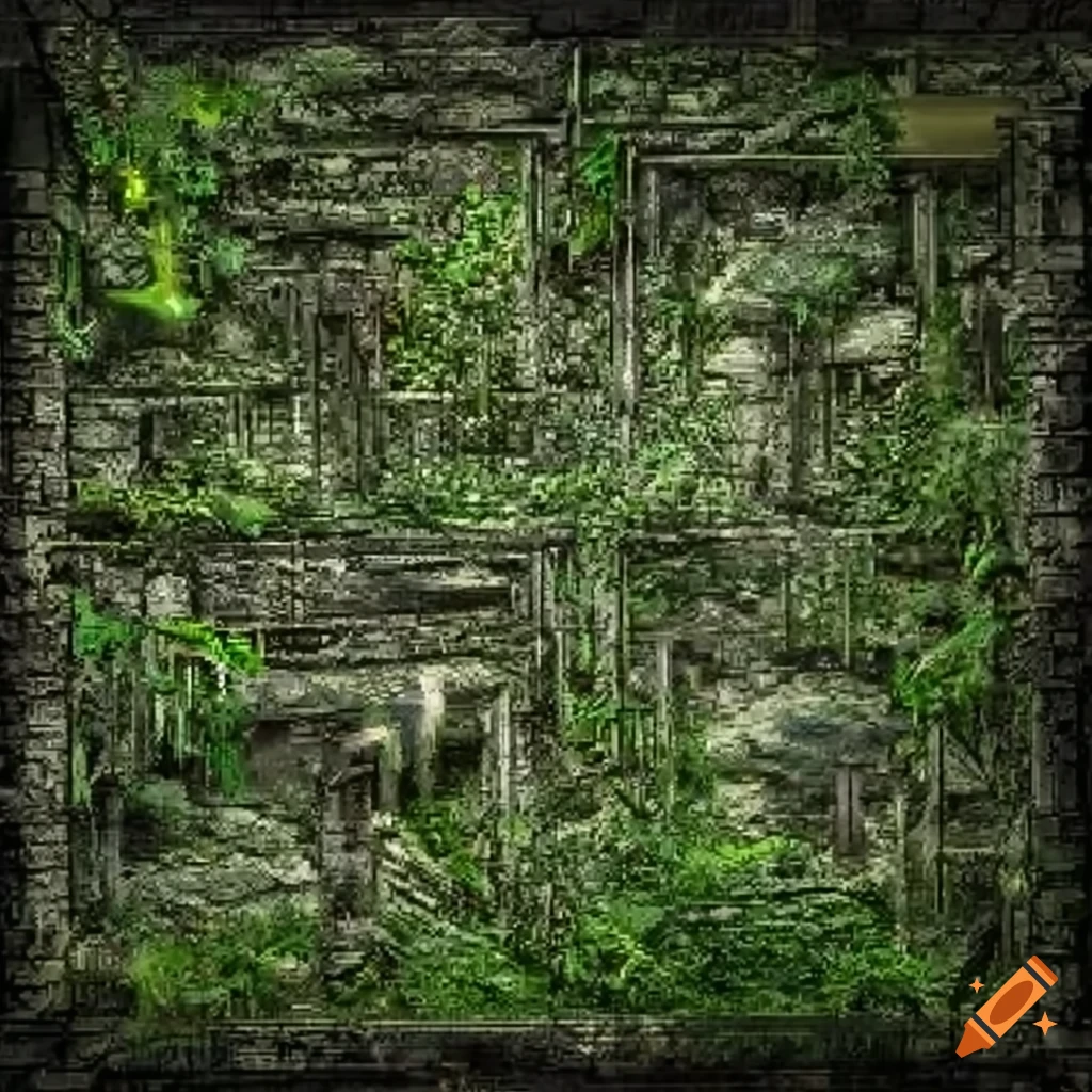 2d game character in a dark and mysterious alien world on Craiyon