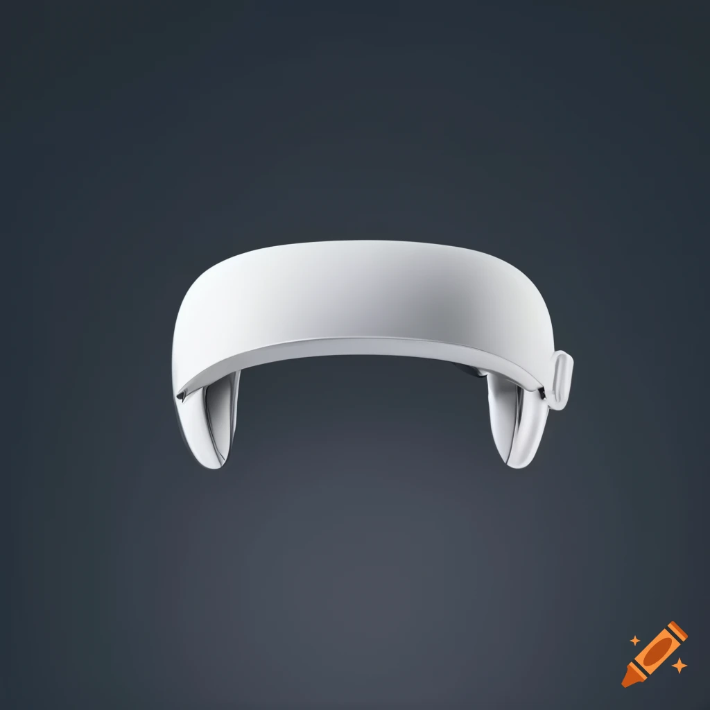 Detailed view of a white vr headset band on Craiyon