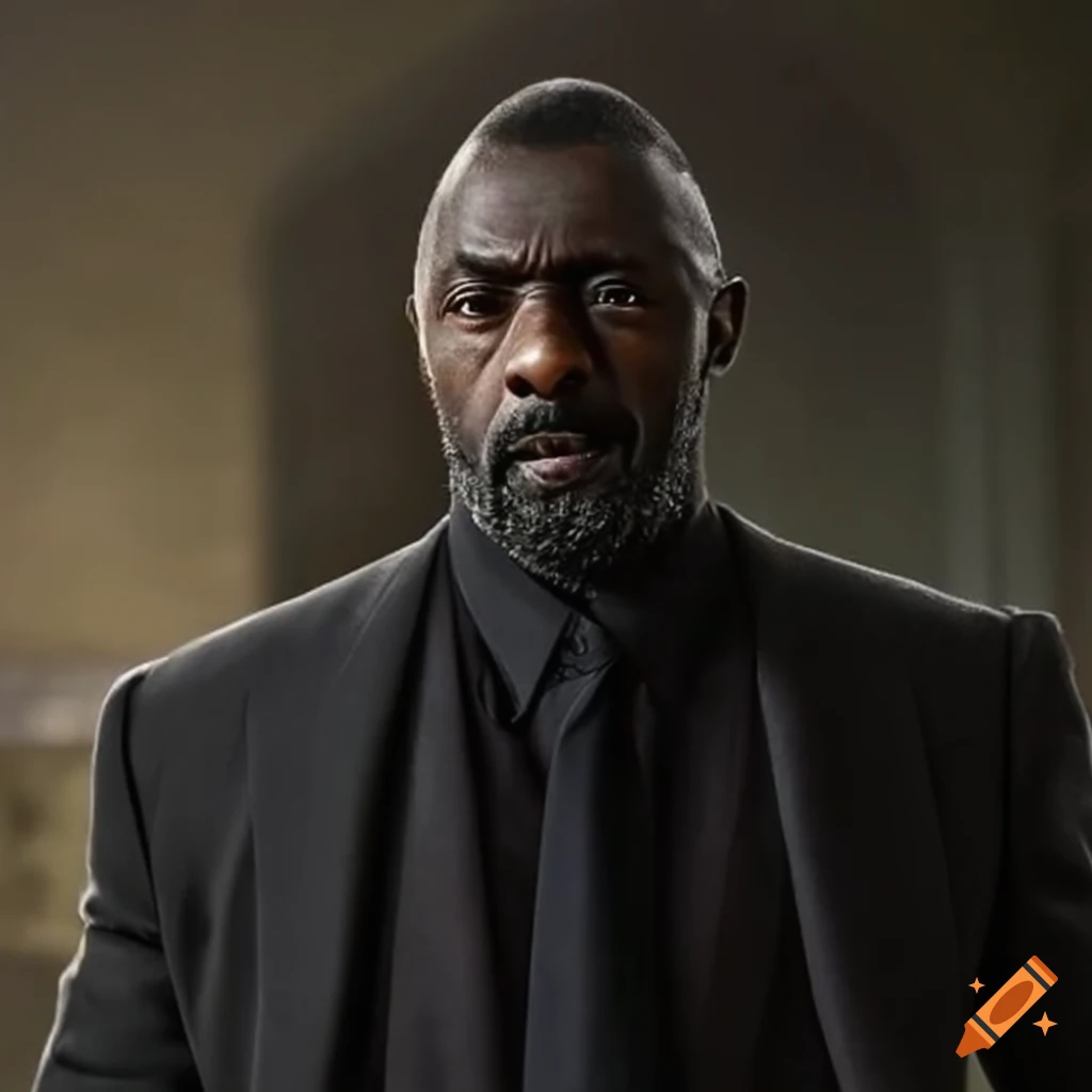 Idris elba standing as a professor