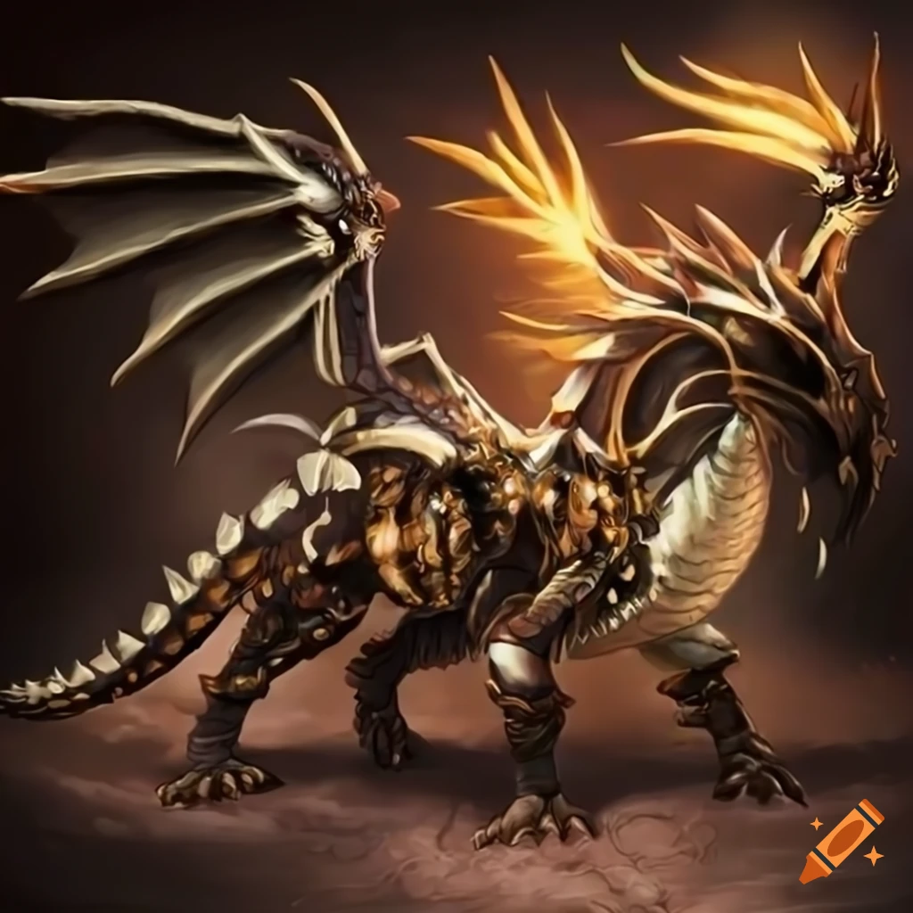 Image of a clockwork dragon on Craiyon