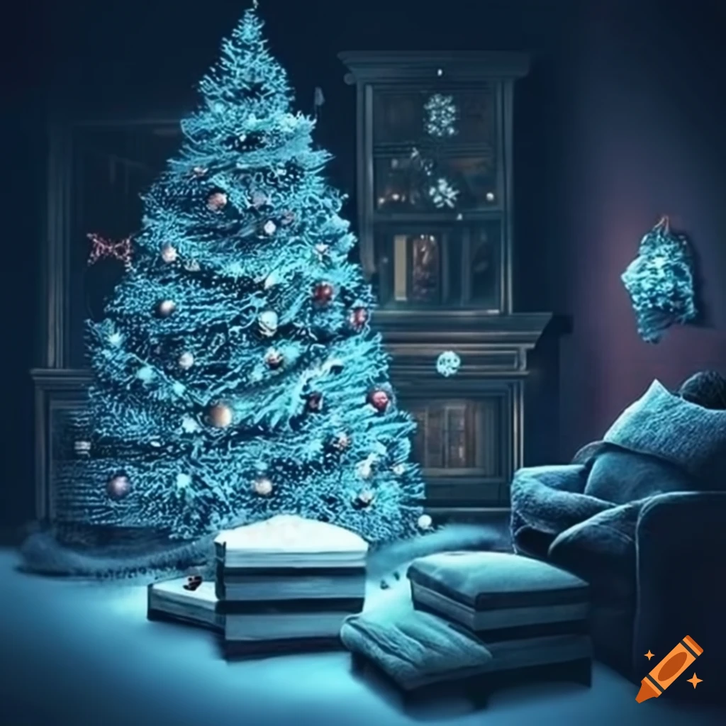 Cozy christmas scene on Craiyon