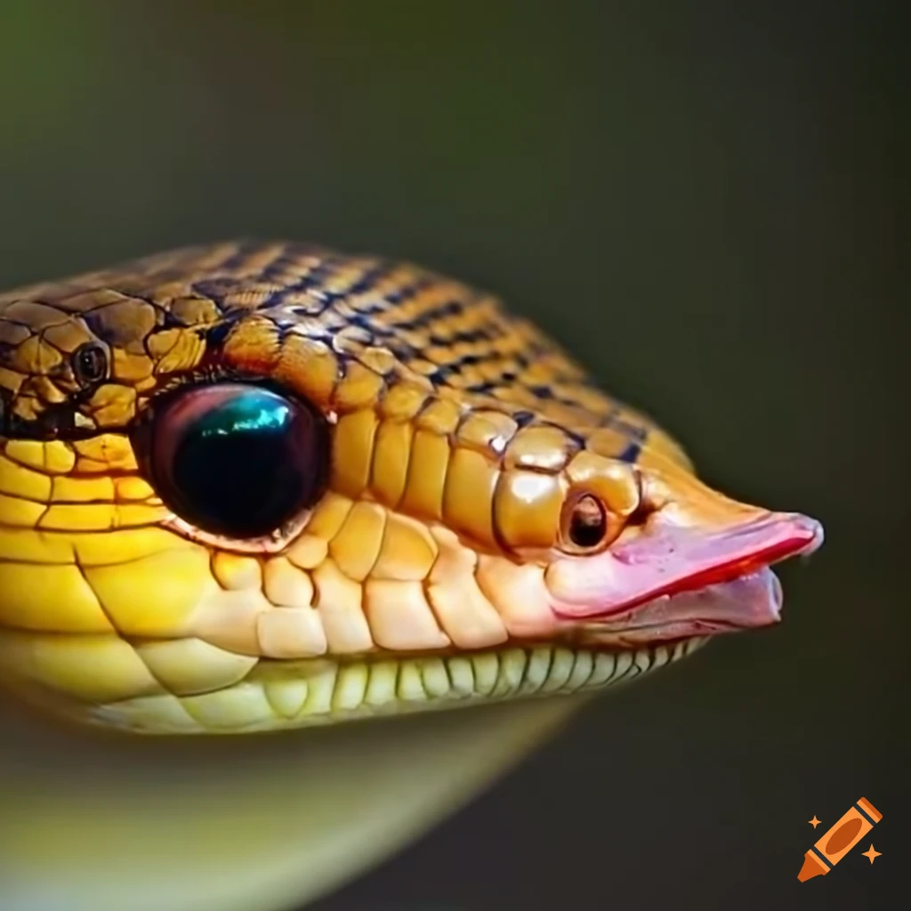 Snake with a duck beak