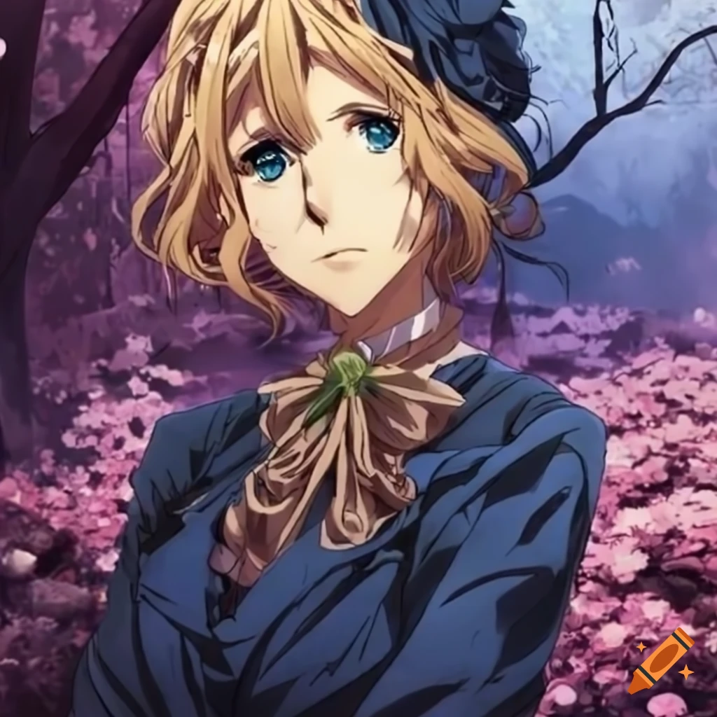Violet evergarden anime character on Craiyon