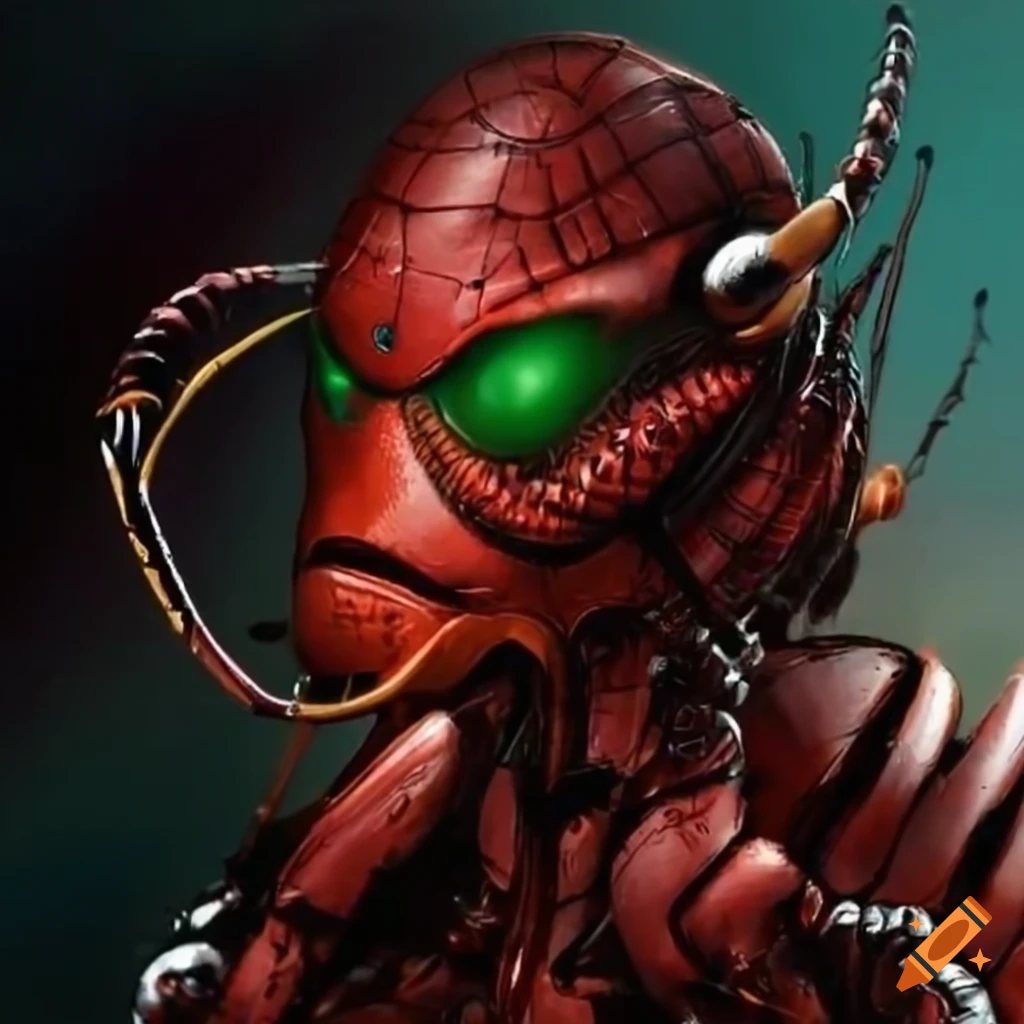 Concept art of a cyborg cockroach