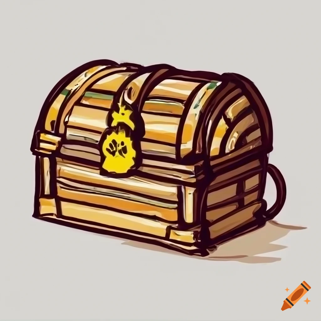 Drawing of a treasure chest