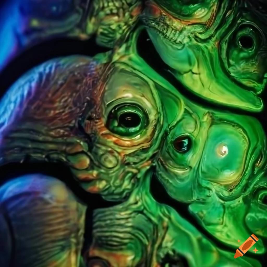 2d metroid game with creepy alien aesthetic on Craiyon