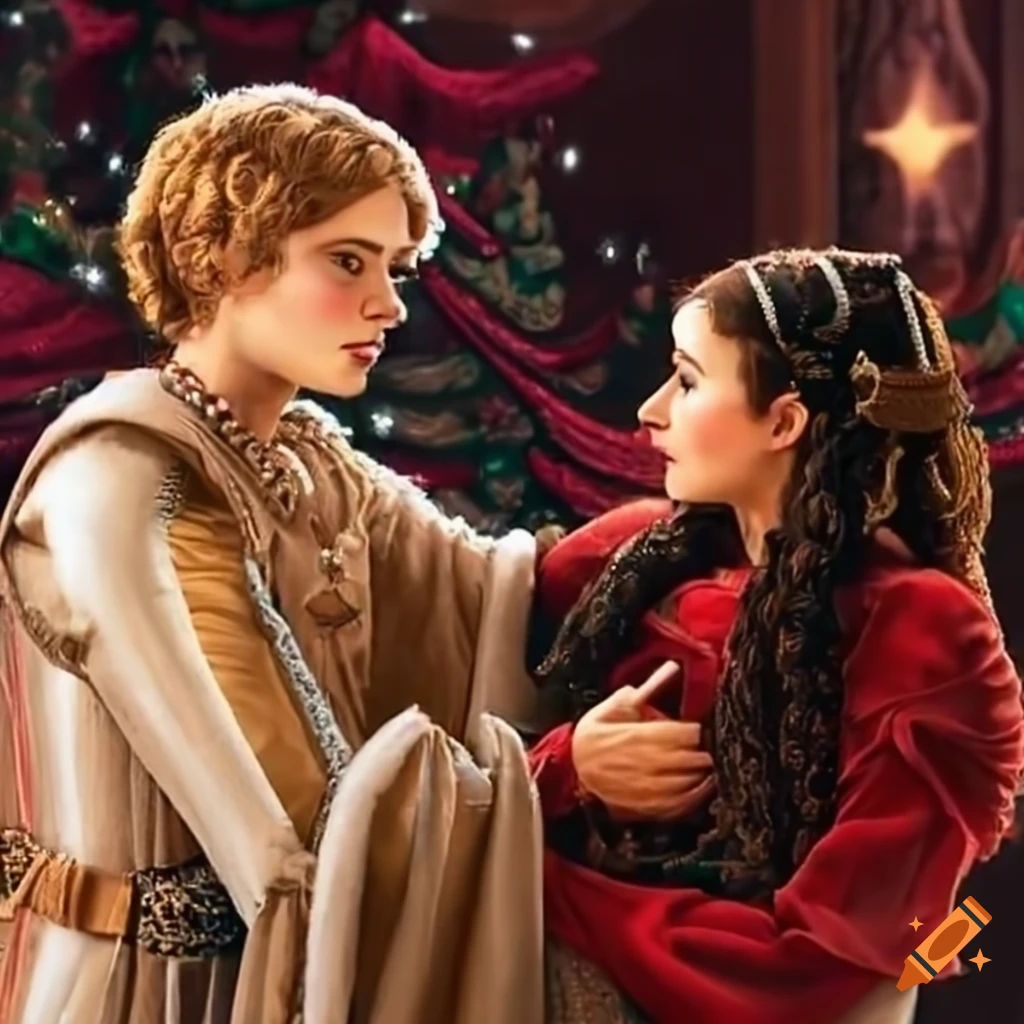 Romeo and juliet christmas artwork on Craiyon