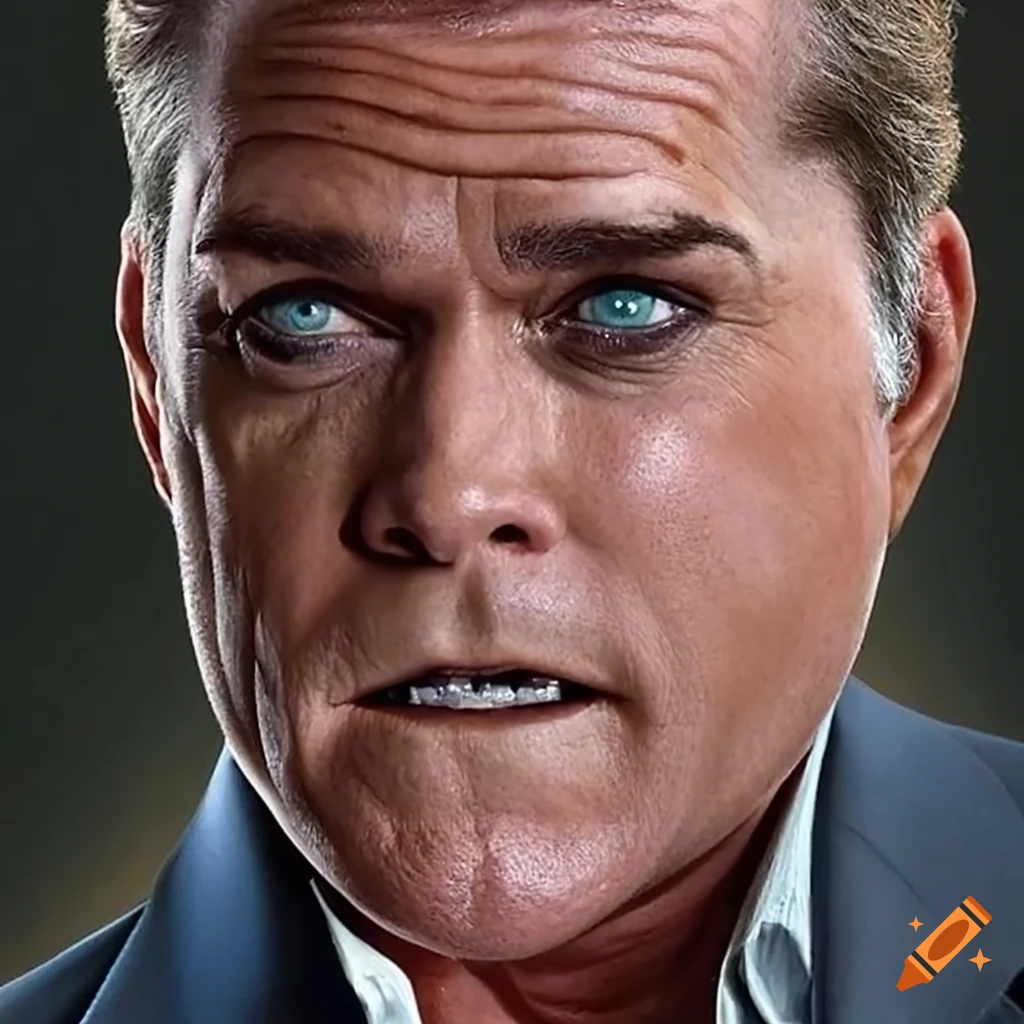 Illustration of ray liotta expressing anger during a phone call