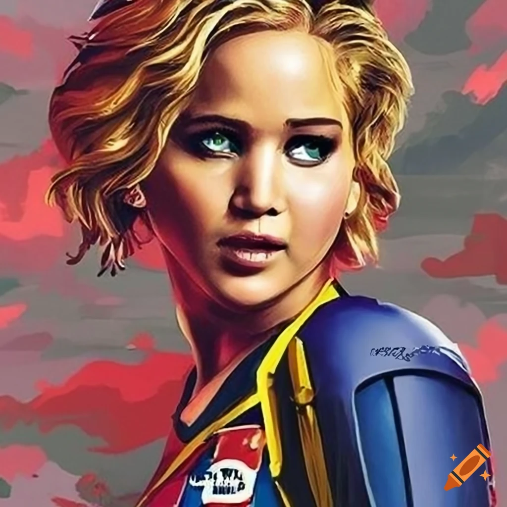 Humorous illustration of Jennifer Lawrence and Josh Hutcherson in The ...