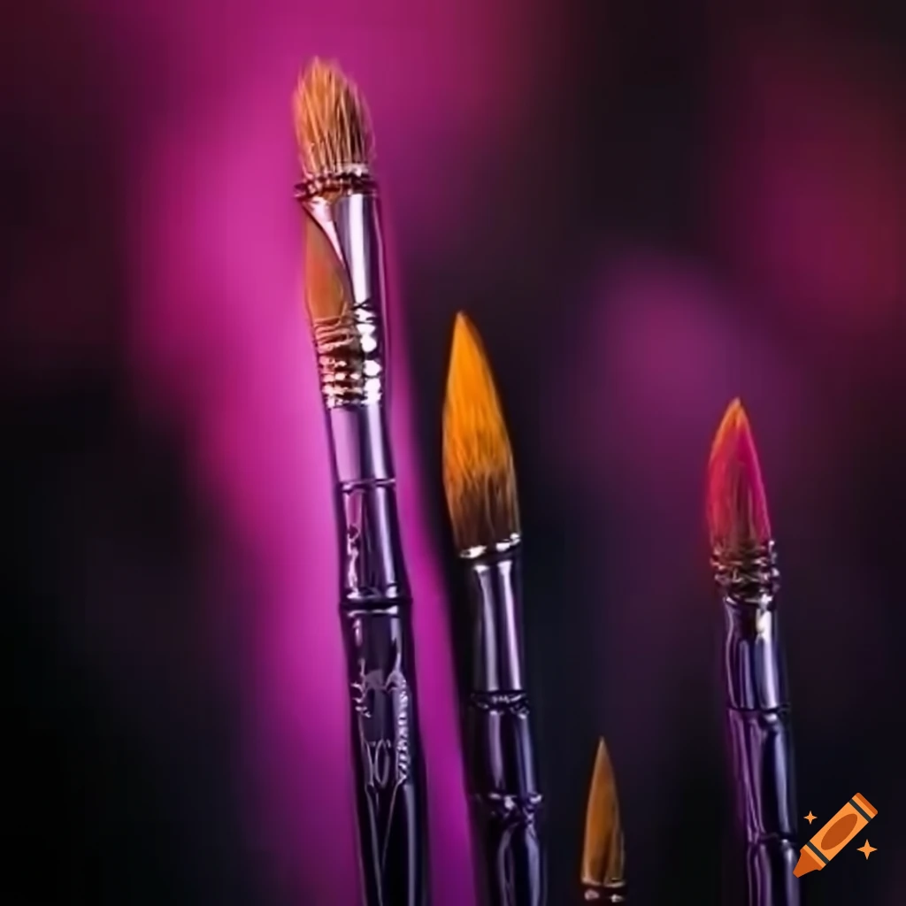 Realistic image of a magical paintbrush