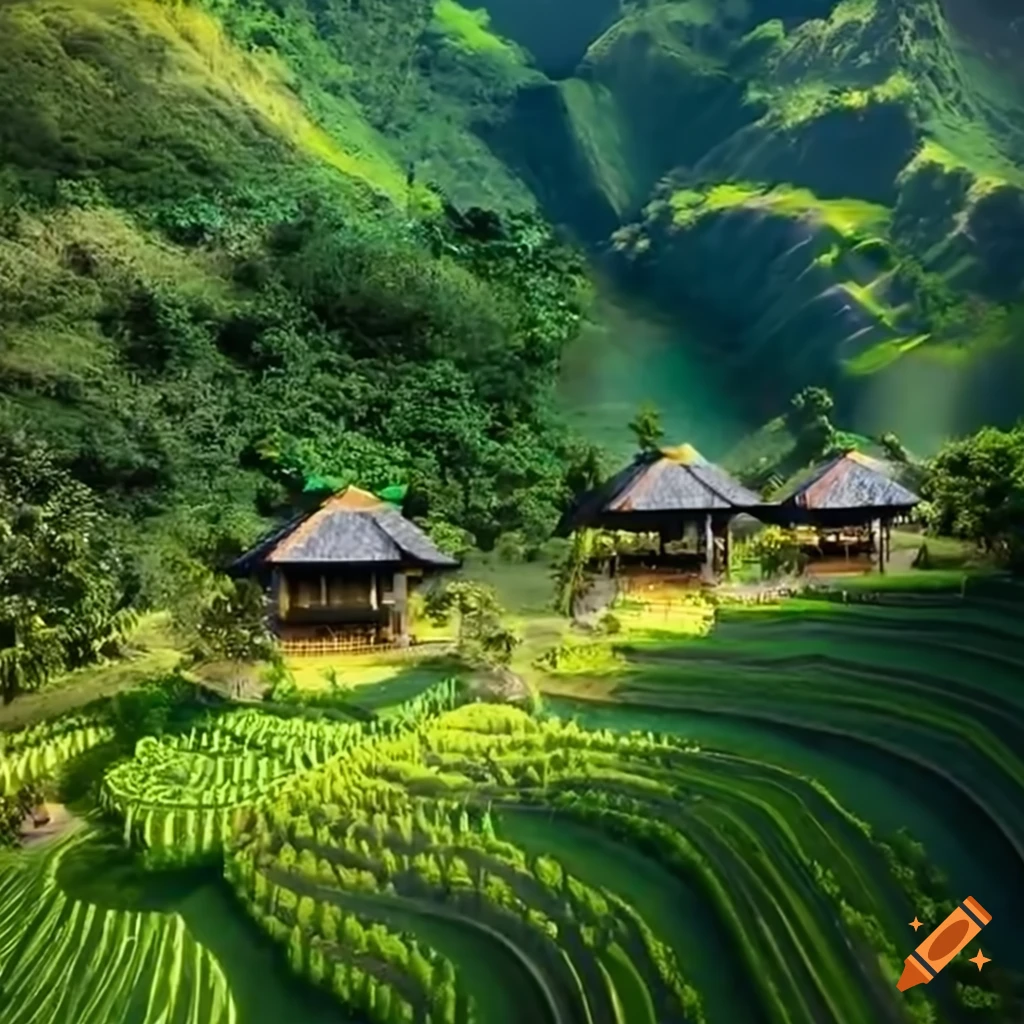 Render of Ifugao Indigenous family using regenerative technology on Craiyon