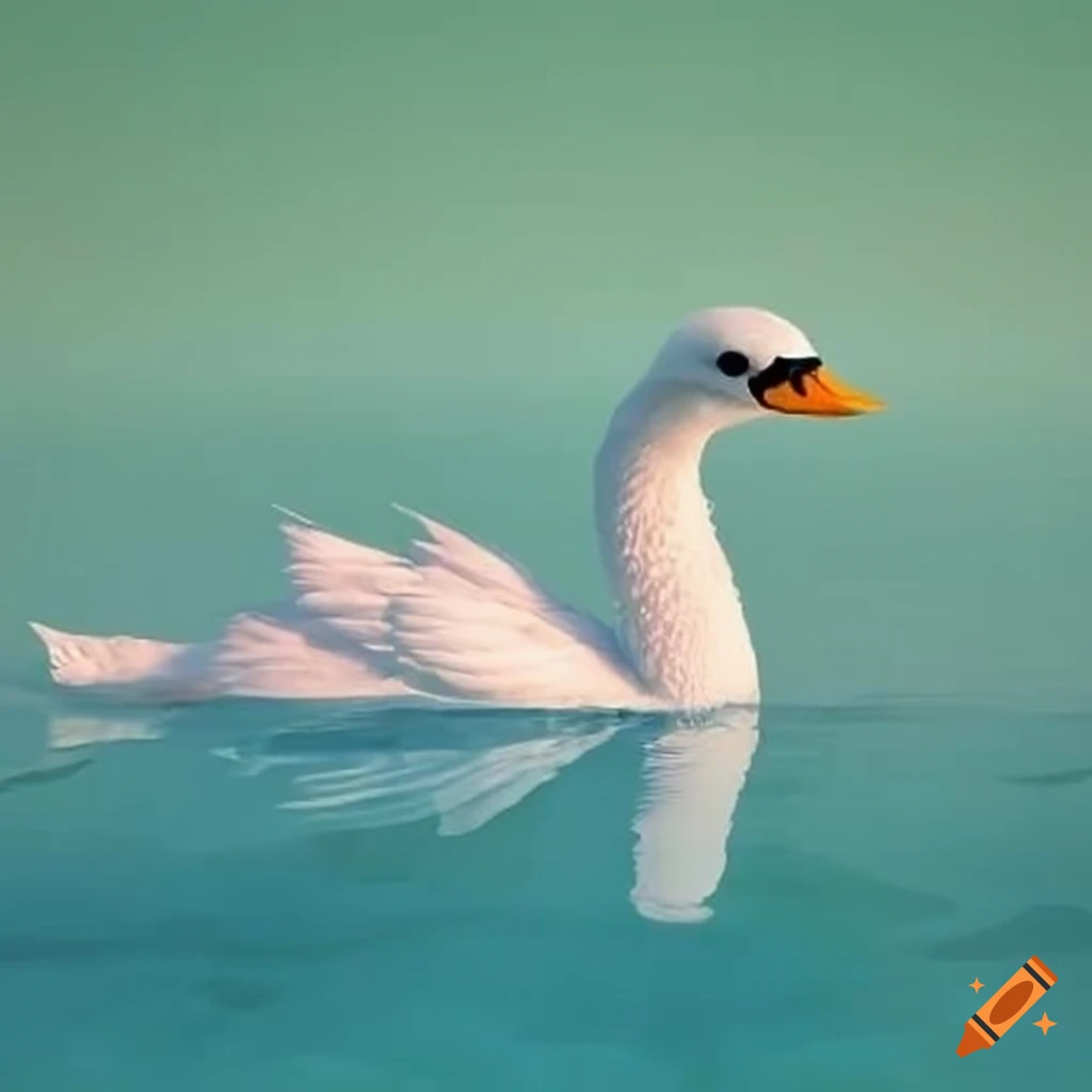 Image of a superhero dressed as a swimming swan on Craiyon