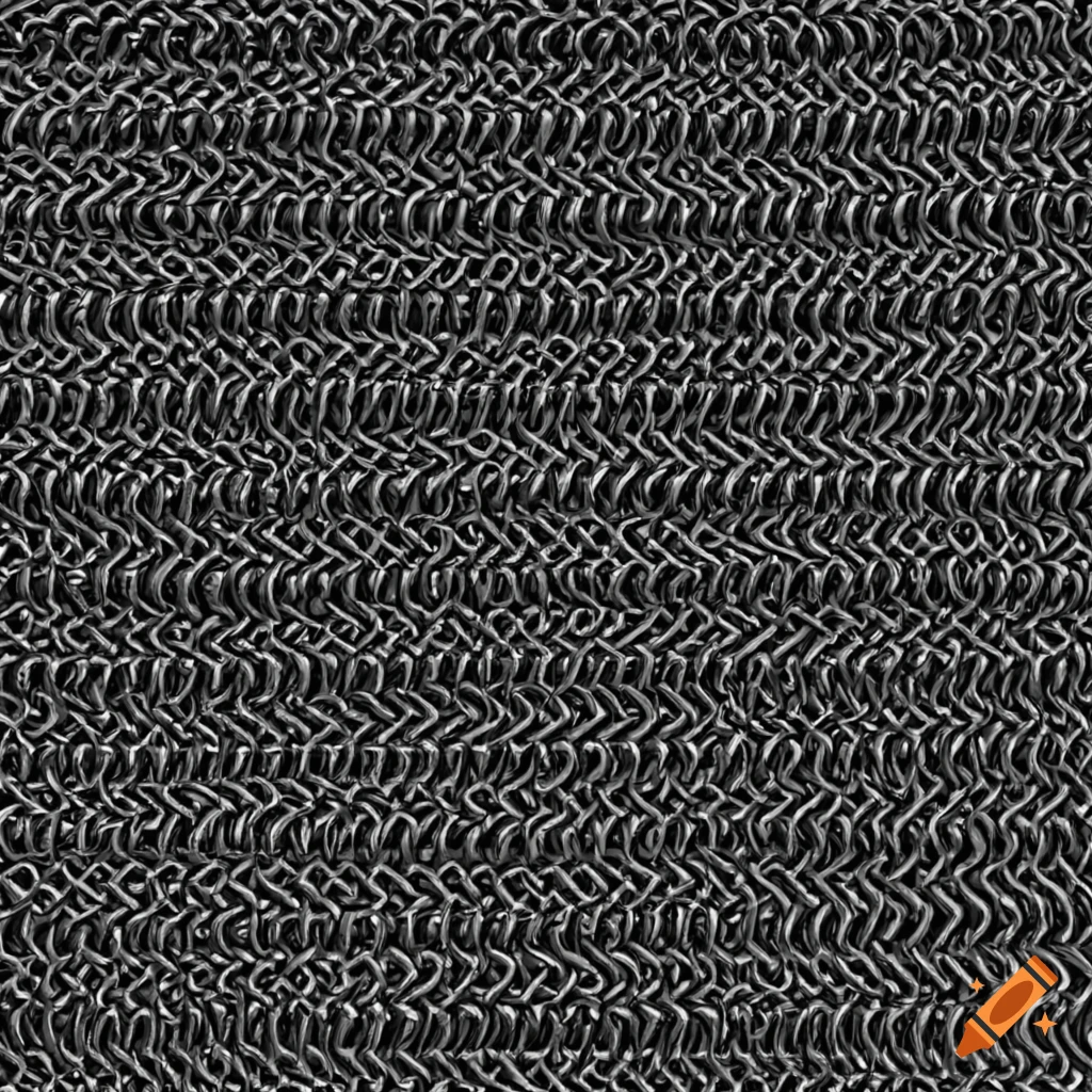 Seamless alpha map chainmail scale texture on Craiyon